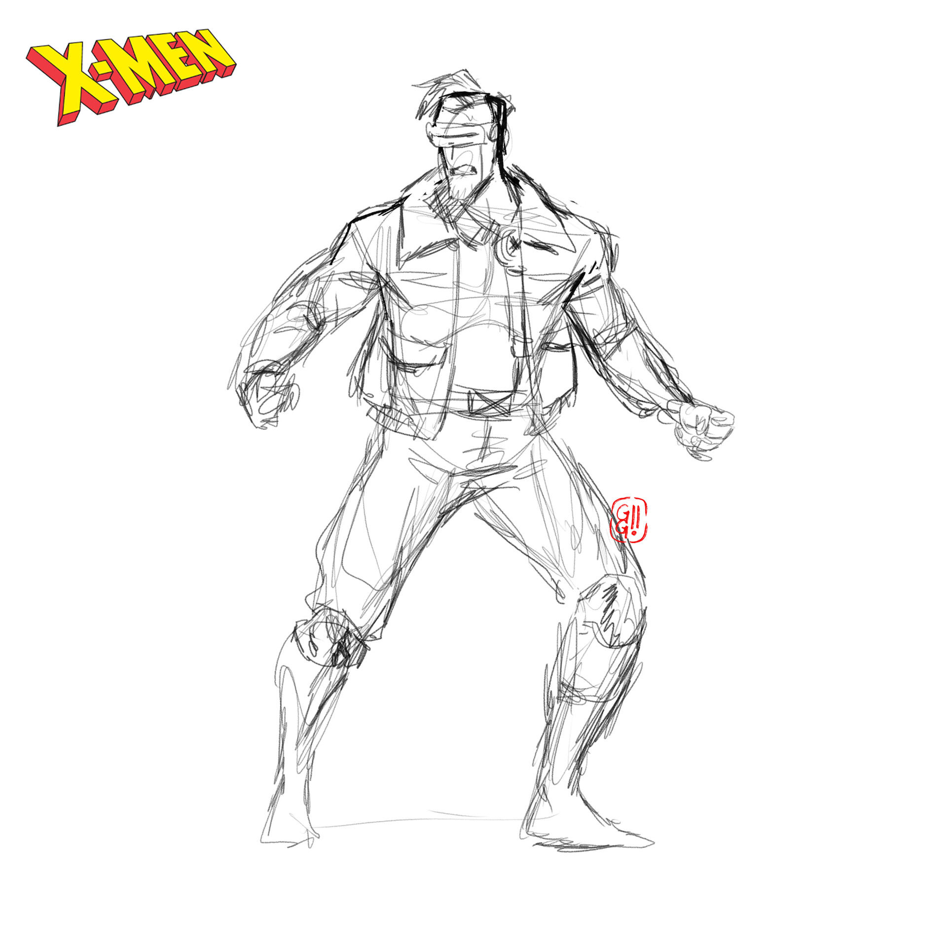 cyclops x men coloring pages