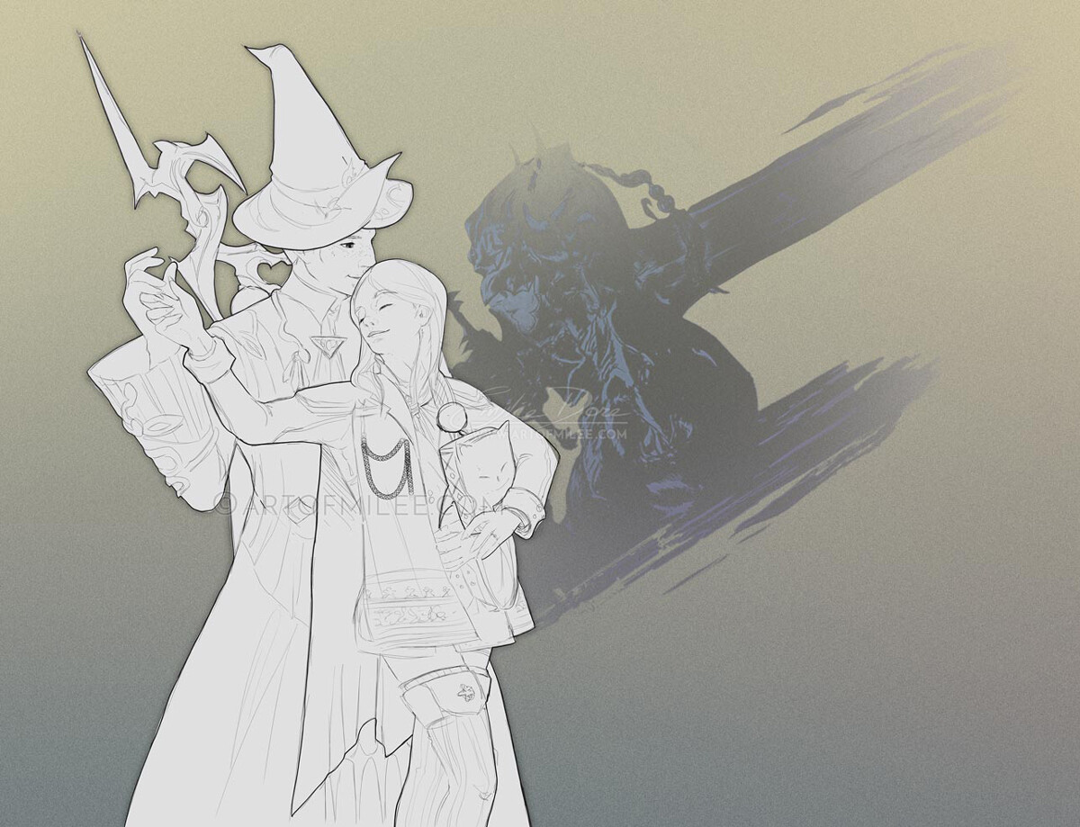 Art of Milee - Final Fantasy XIV: Husband and Wife