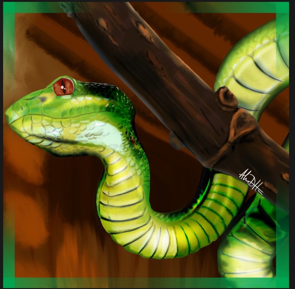 ArtStation - Green Snake Boi