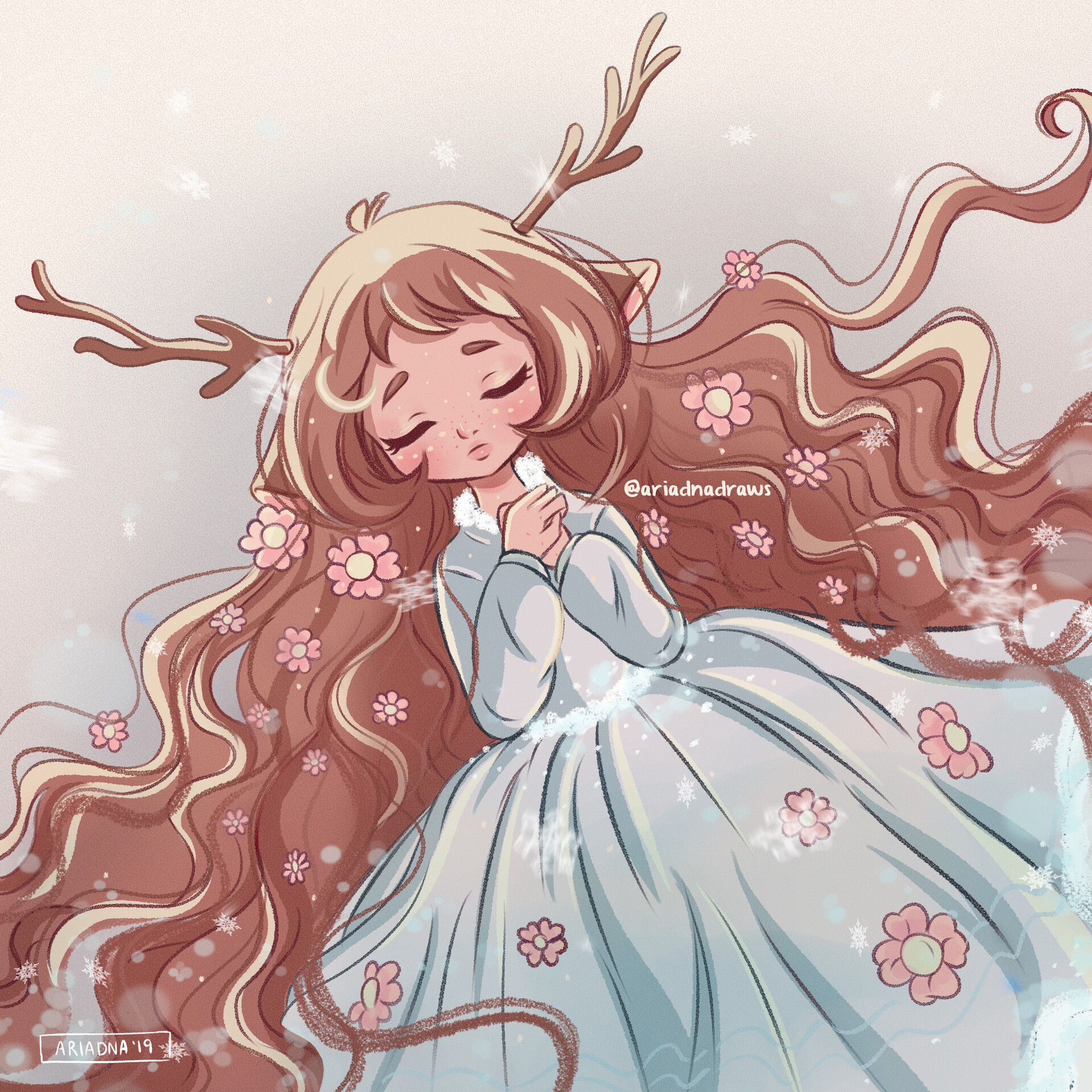 ArtStation - cozy winter fairy