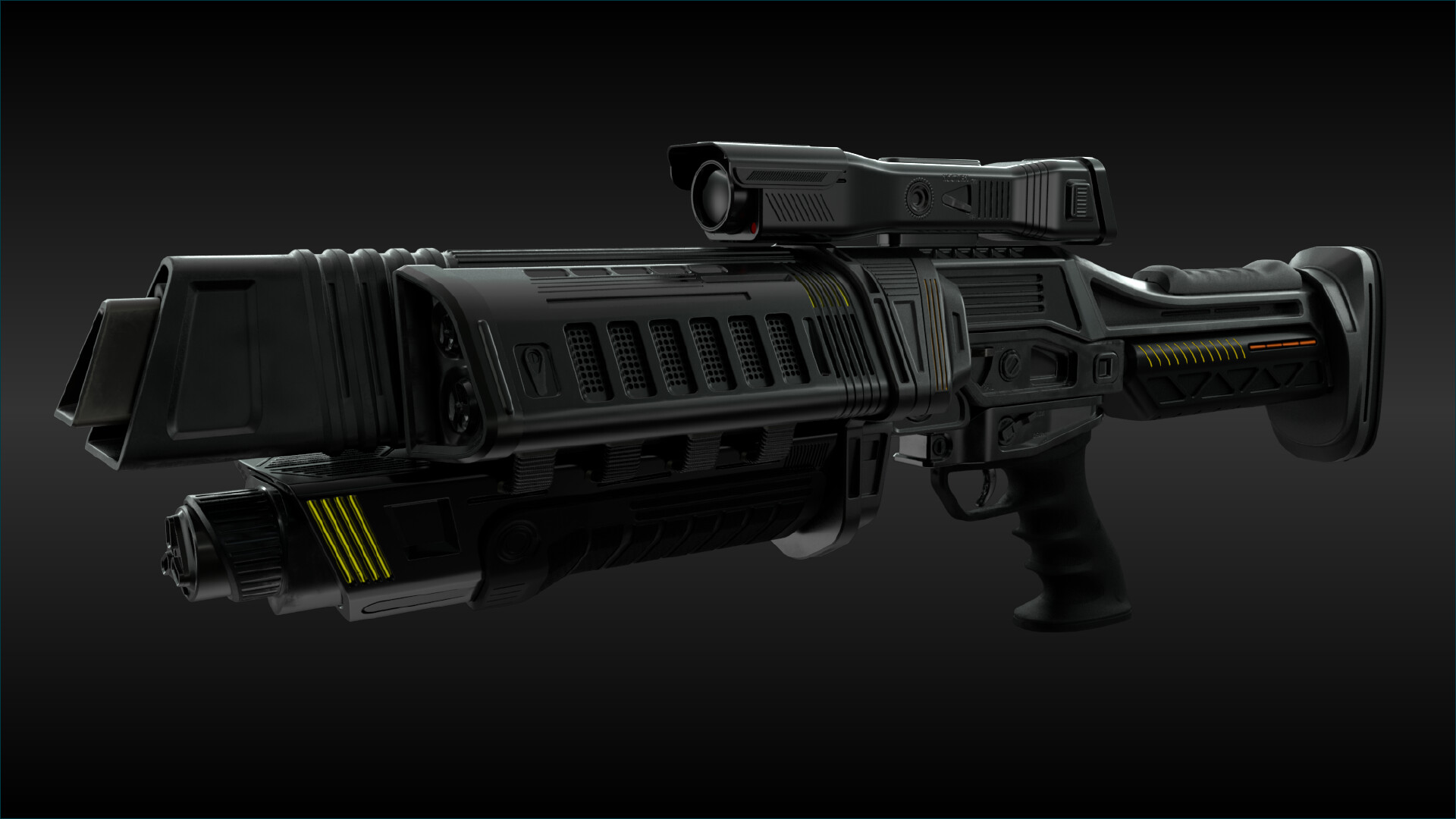 ArtStation - Sci-fi sniper rifle concept