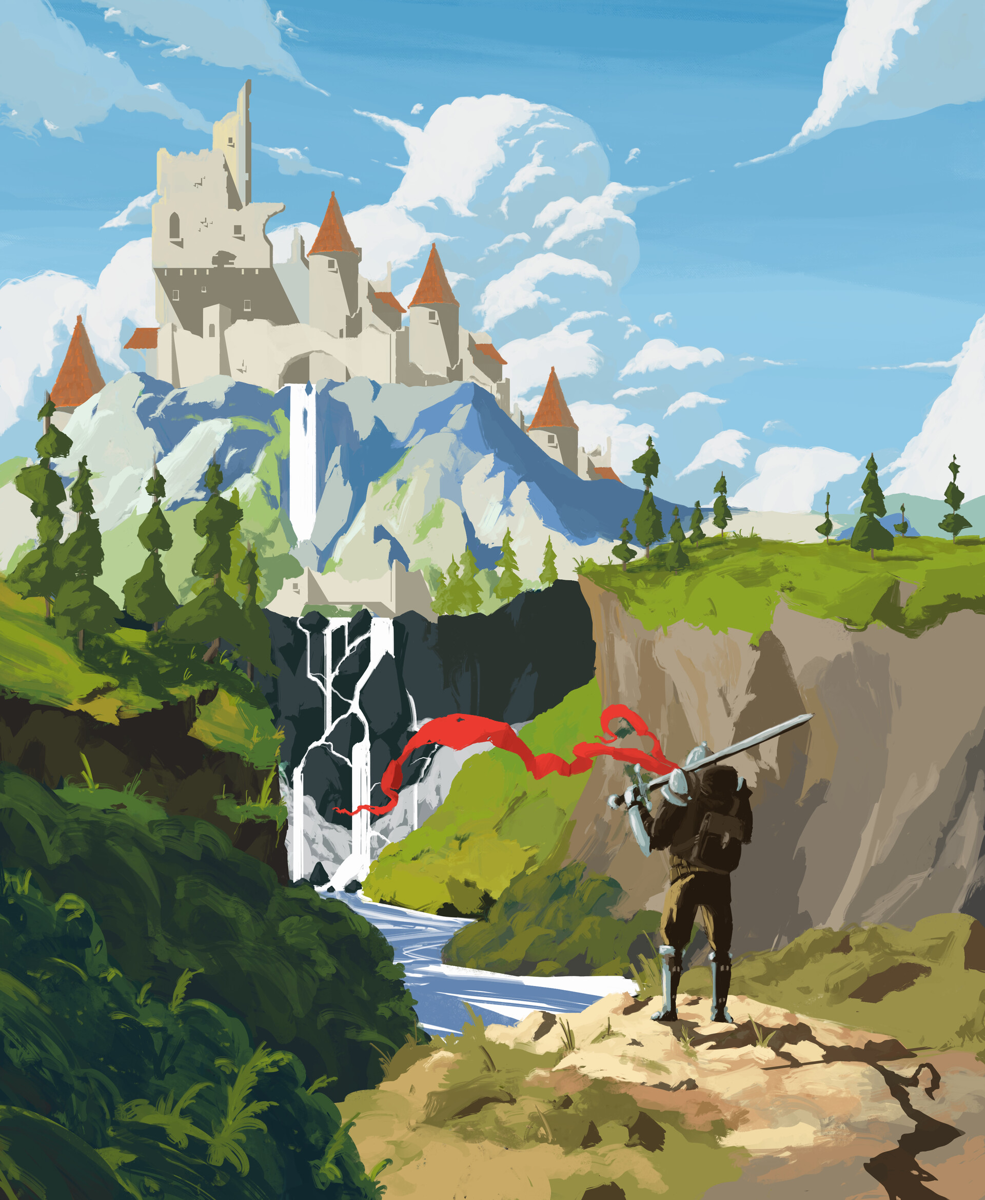 ArtStation - Vibrant Castle