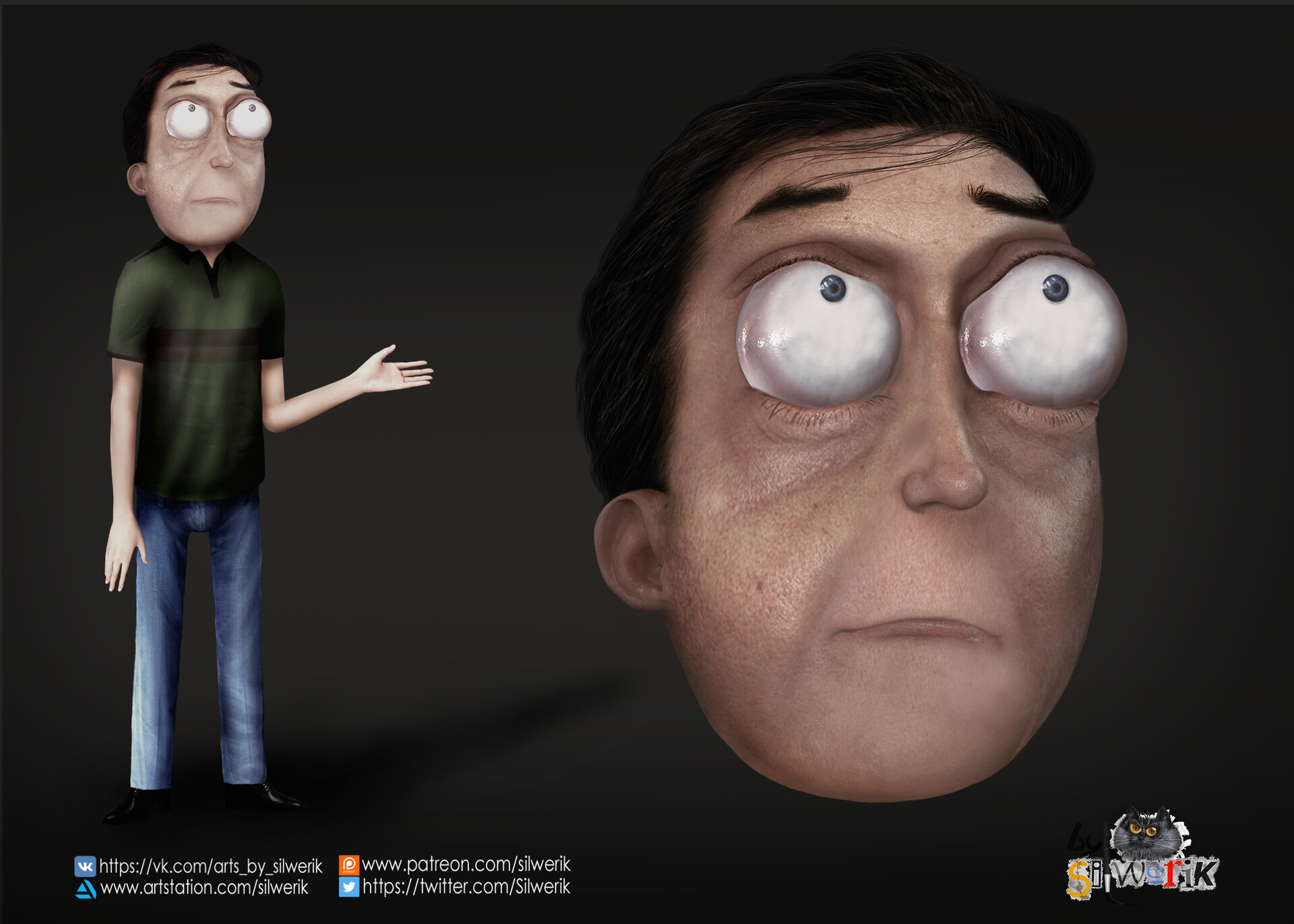ArtStation - Jerry Smith [Rick and Morty - Humanizing]
