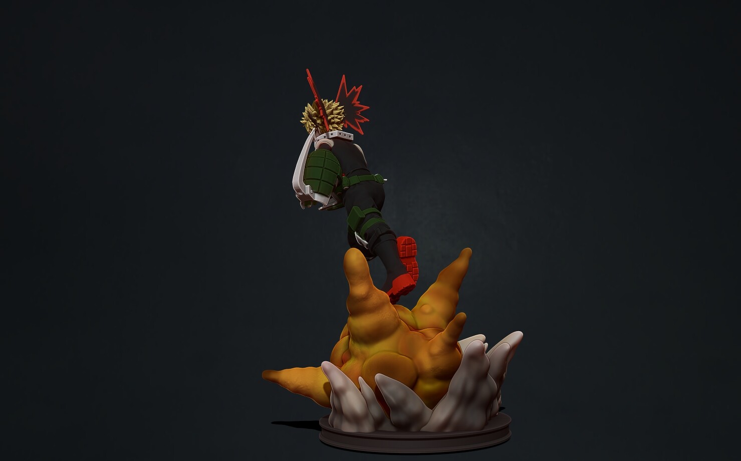 pascal gattringer - my herro academia - bakugo 3d print figurine