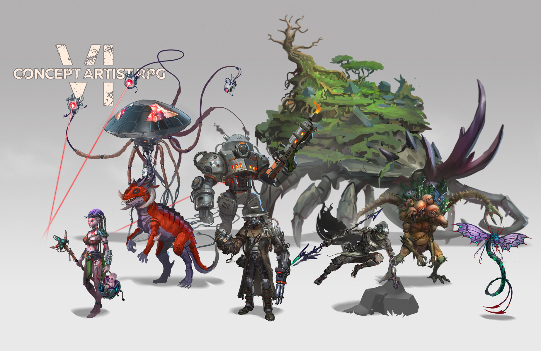 ArtStation - Characters pack for Concept artist RPG 6