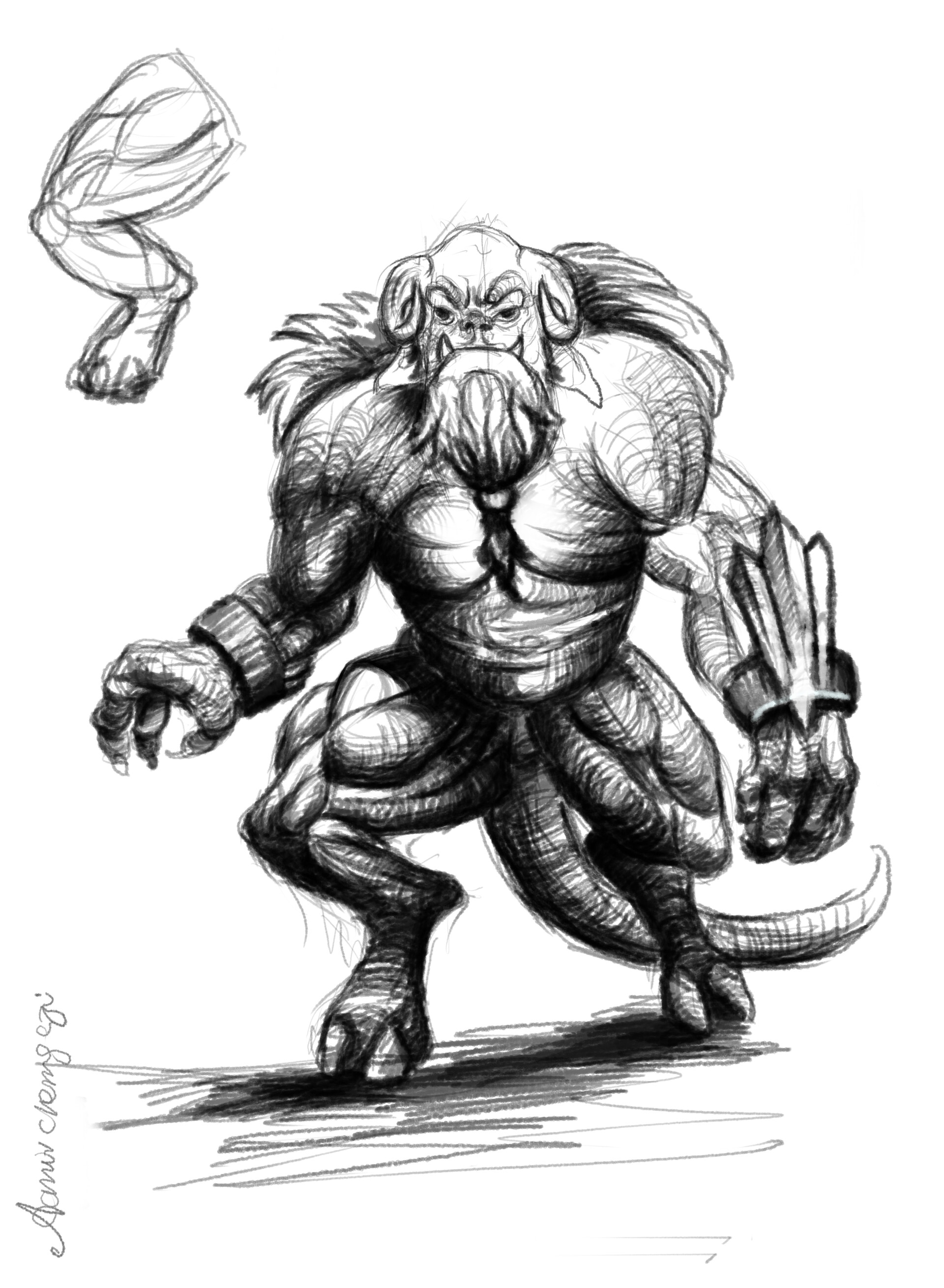 ArtStation - creature sketch