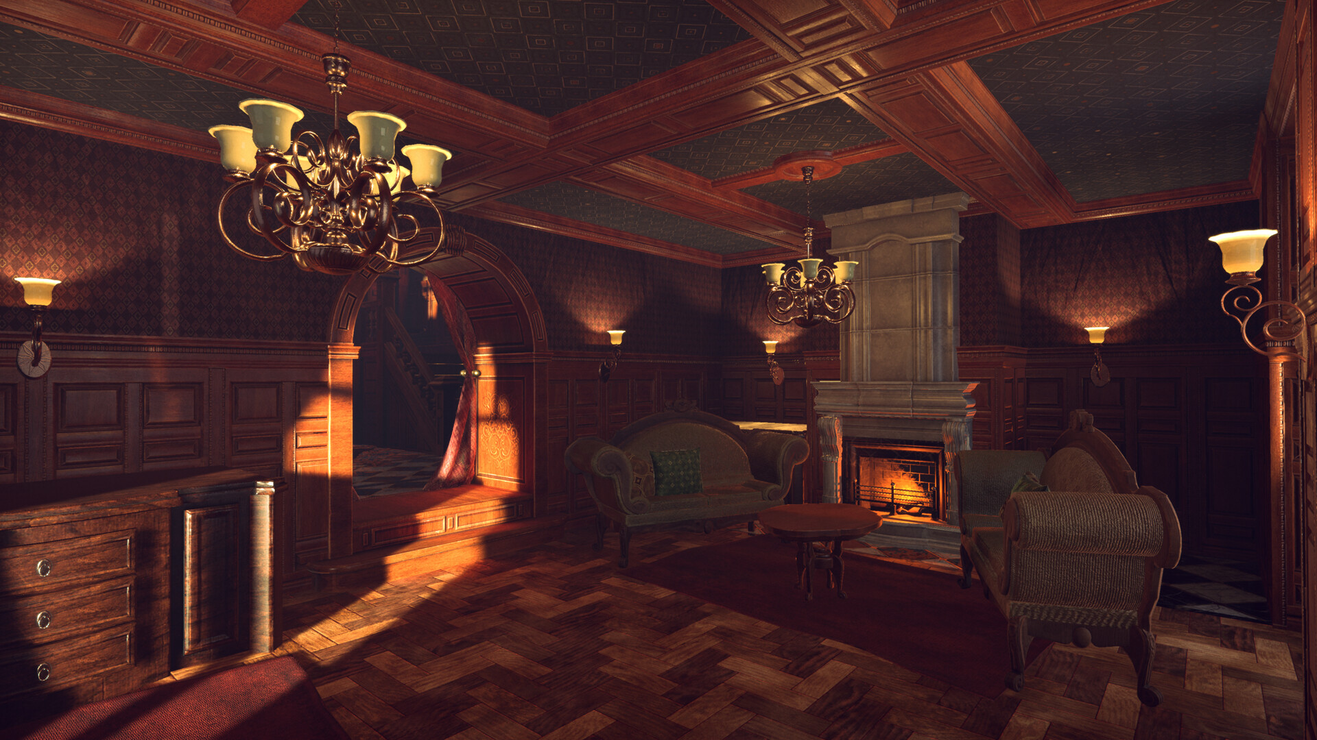 Rob van S. - English Edwardian smoking room