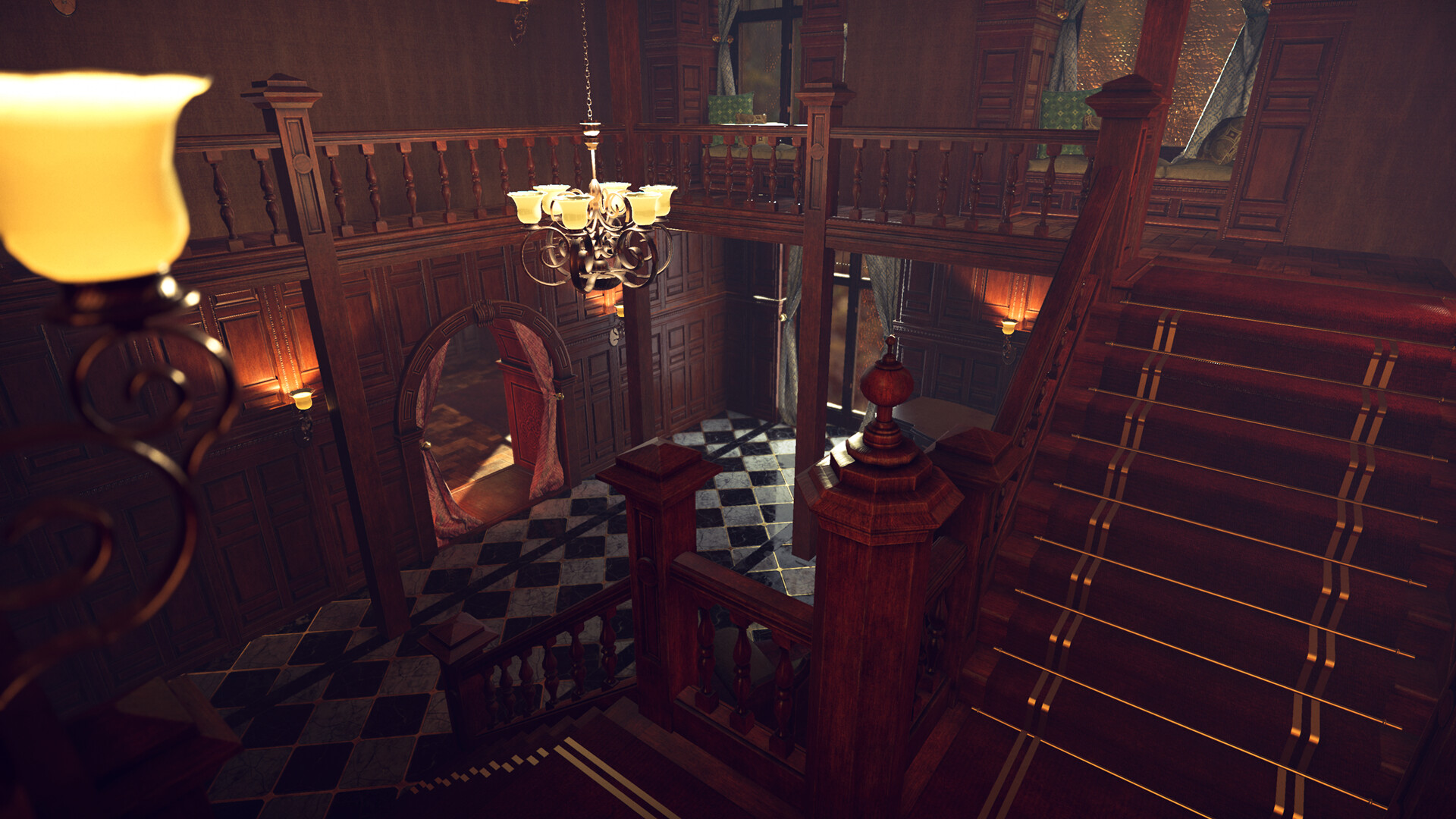 ArtStation - English Edwardian smoking room