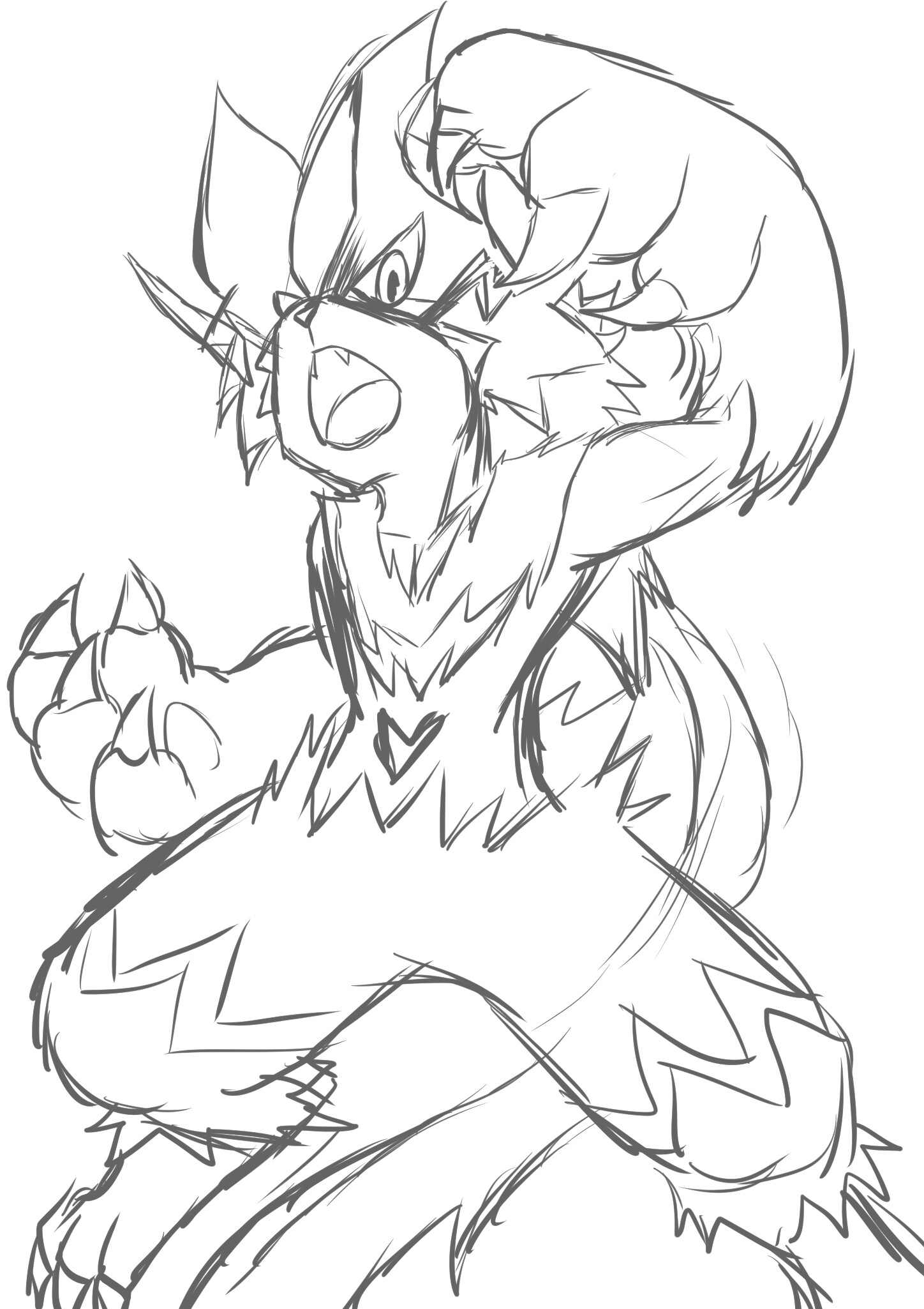 how to draw zeraora easy