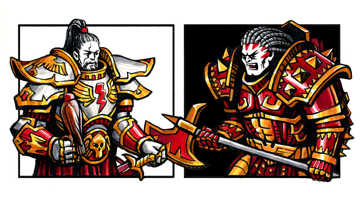 ArtStation - Jaghatai Khan vs Angron