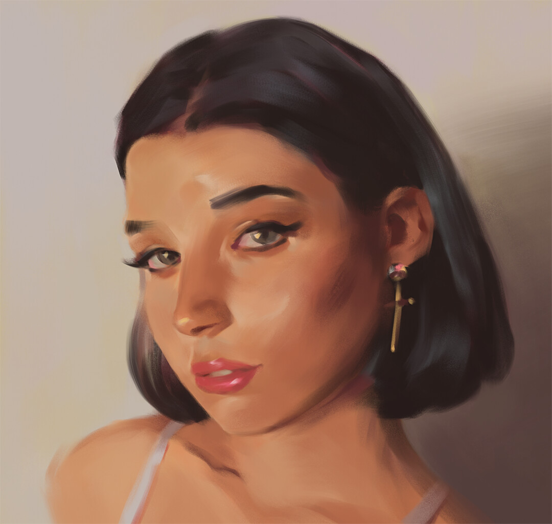 ArtStation - Procreate - Portrait study