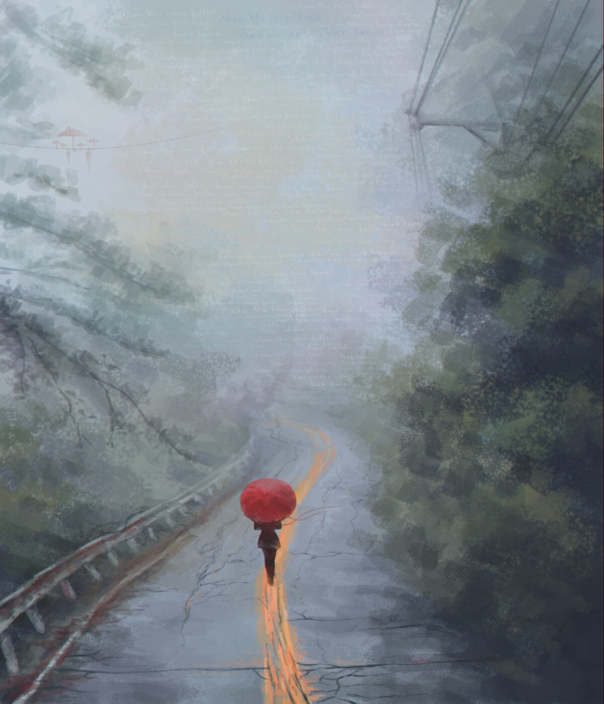 ArtStation - When the rain falls - Show me the way back home