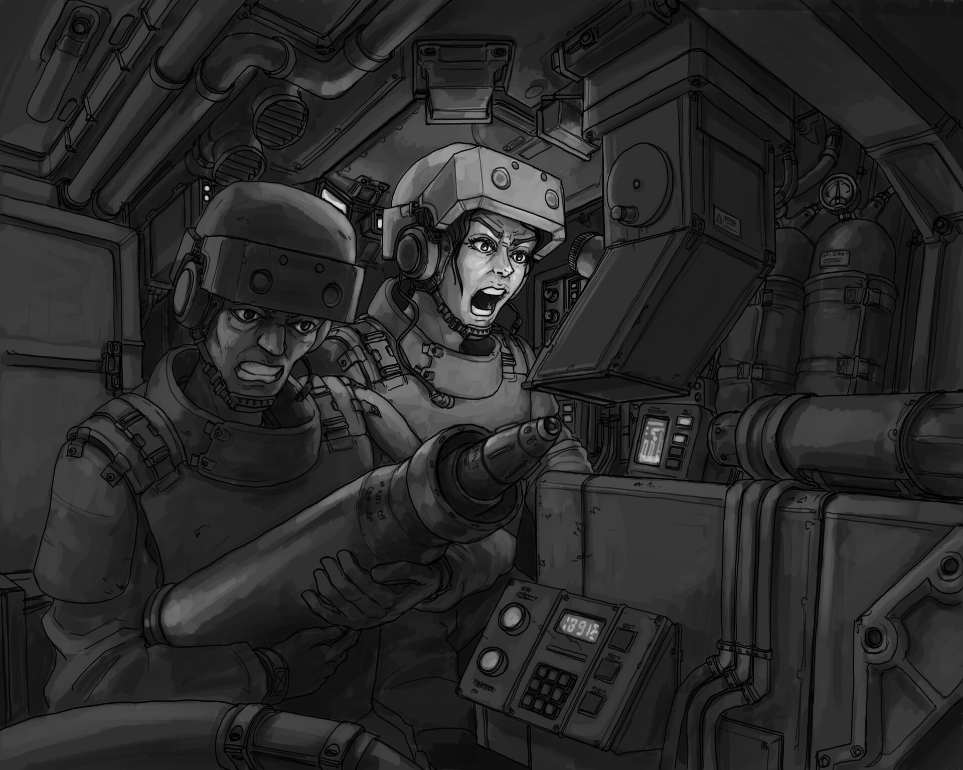 ArtStation - Tank crew