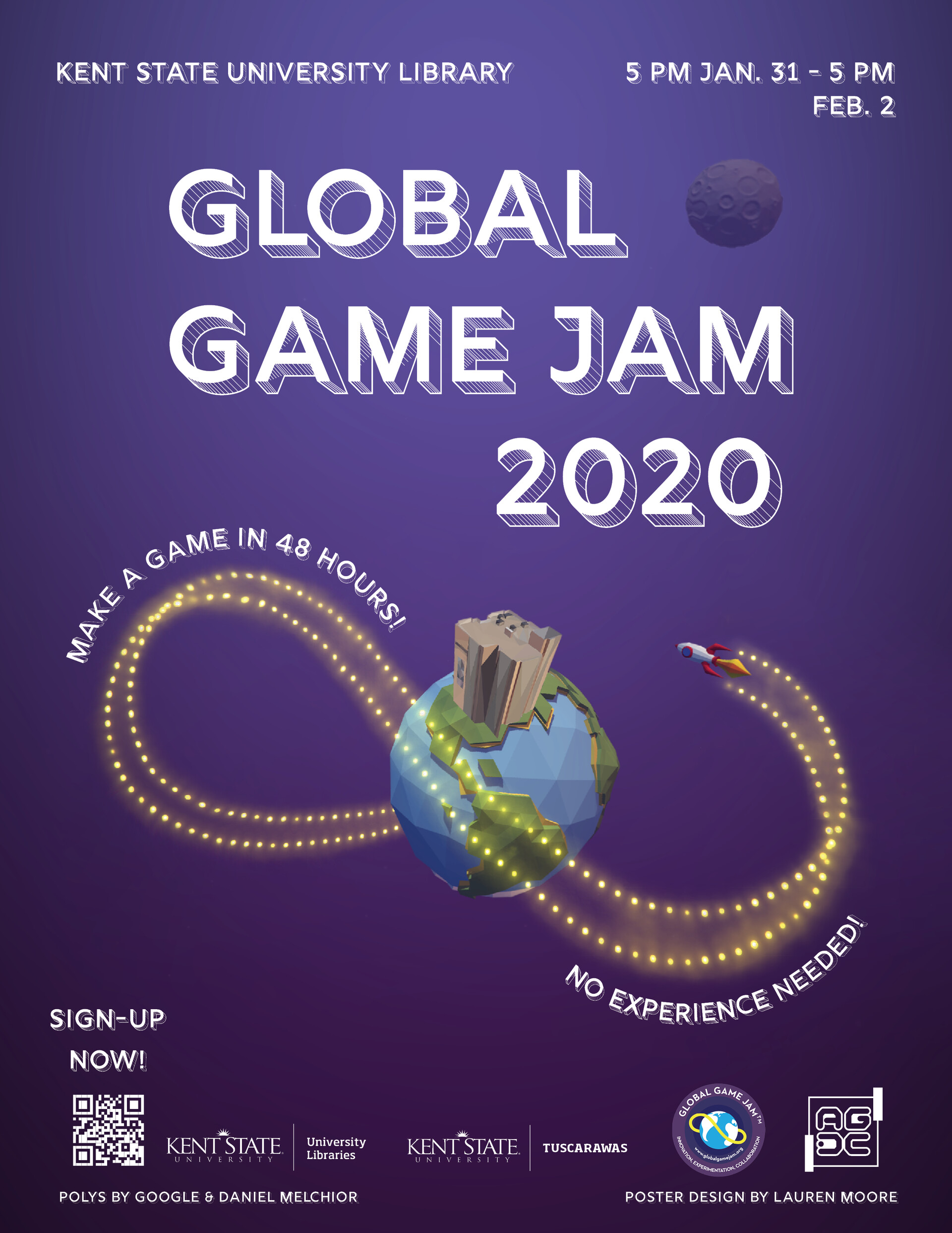 Lauren Moore - Global Game Jam Poster