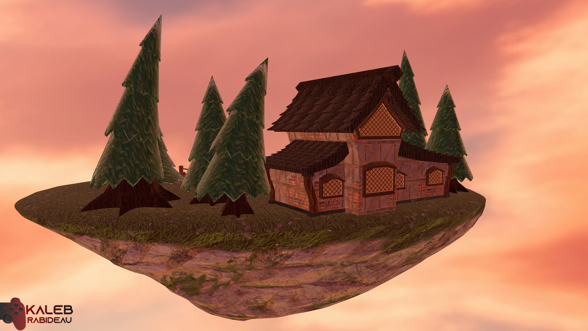 Kaleb Rabideau - Stylized Floating Island