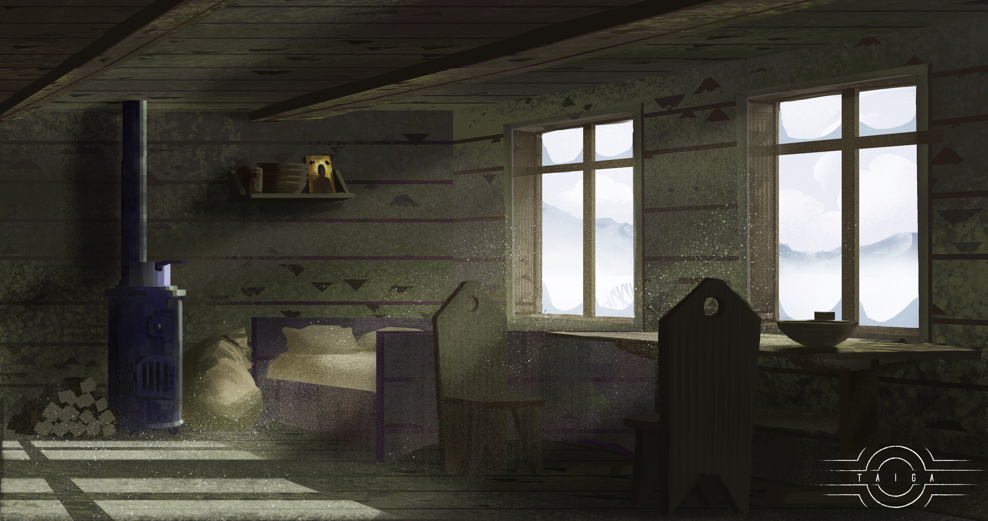 ArtStation - Inside - shelter (TAIGA year game project)