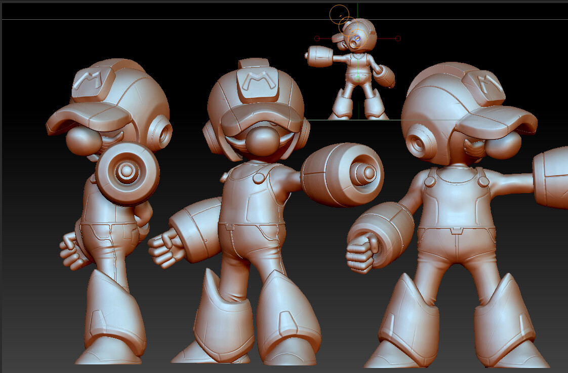 ArtStation - Mega-Mario 3d Sketch