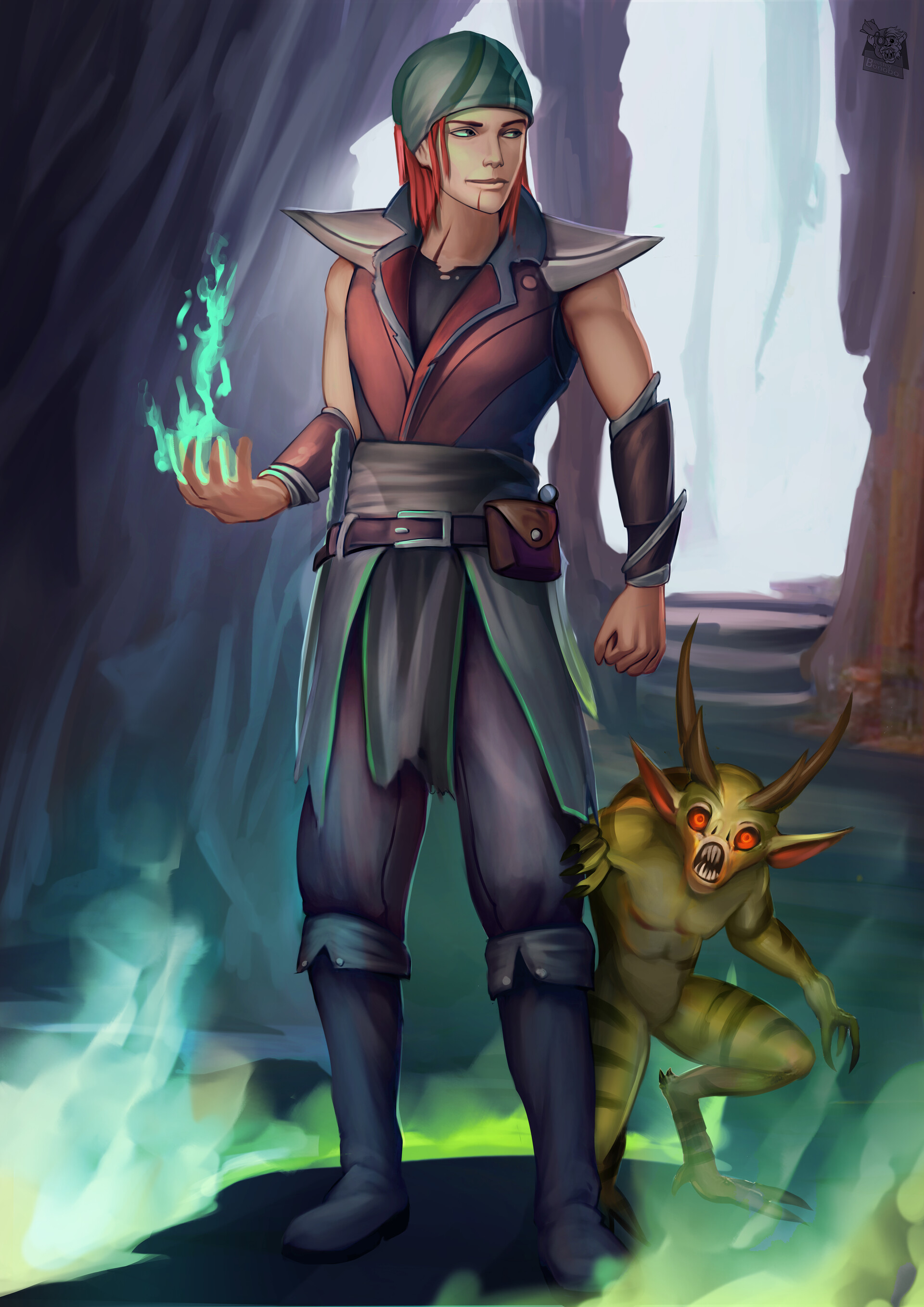 ArtStation - Sorcerer and familiar