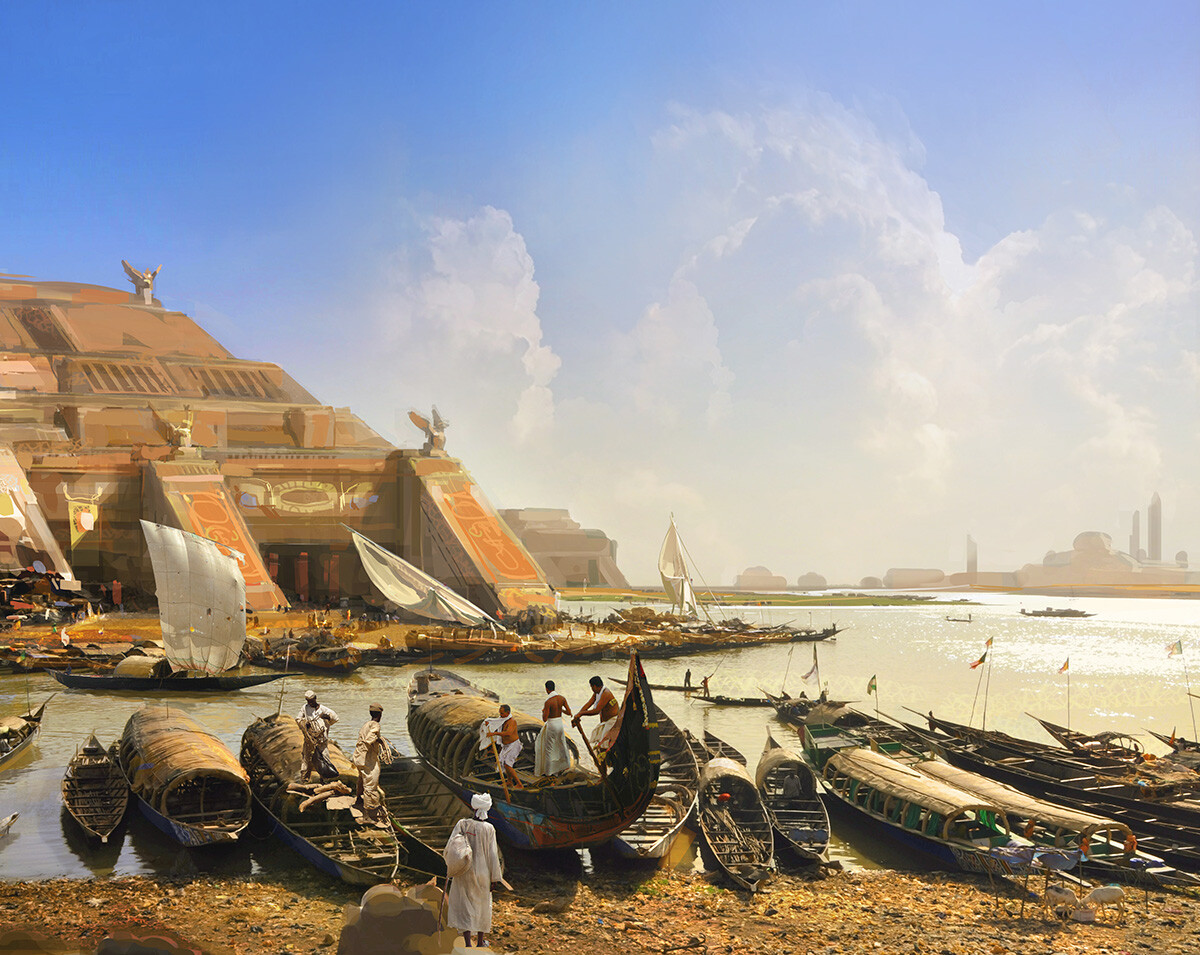 Sasha Beliaev - Endika's World Exploratory Sketches #1.