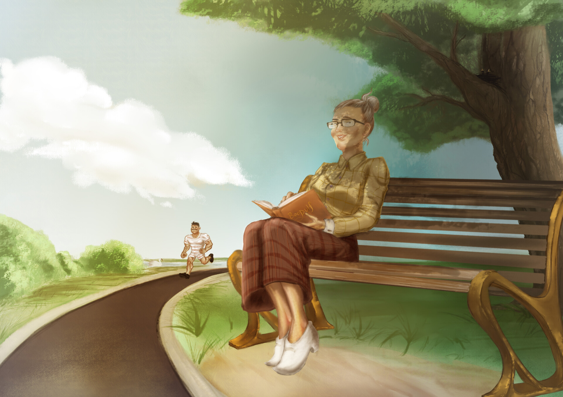 ArtStation - Collab part for pin-up calendar