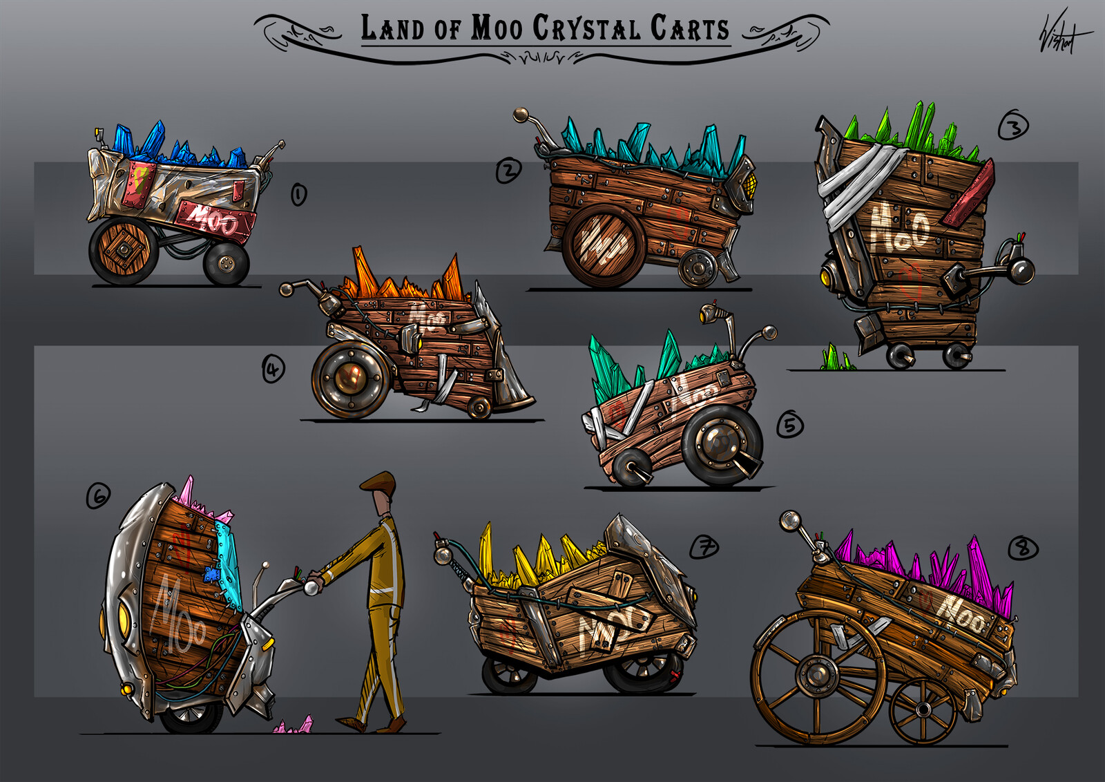Mark Lewis - Land of Moo | Crystal Cave Mining Carts