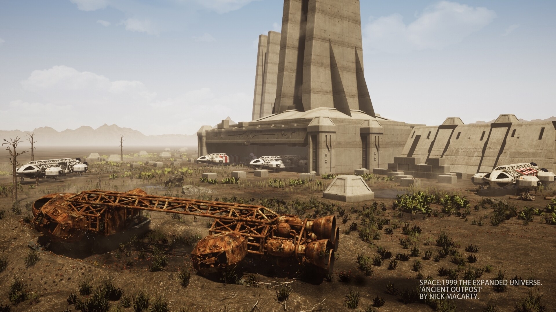 ArtStation - Space:1999 Ancient outpost