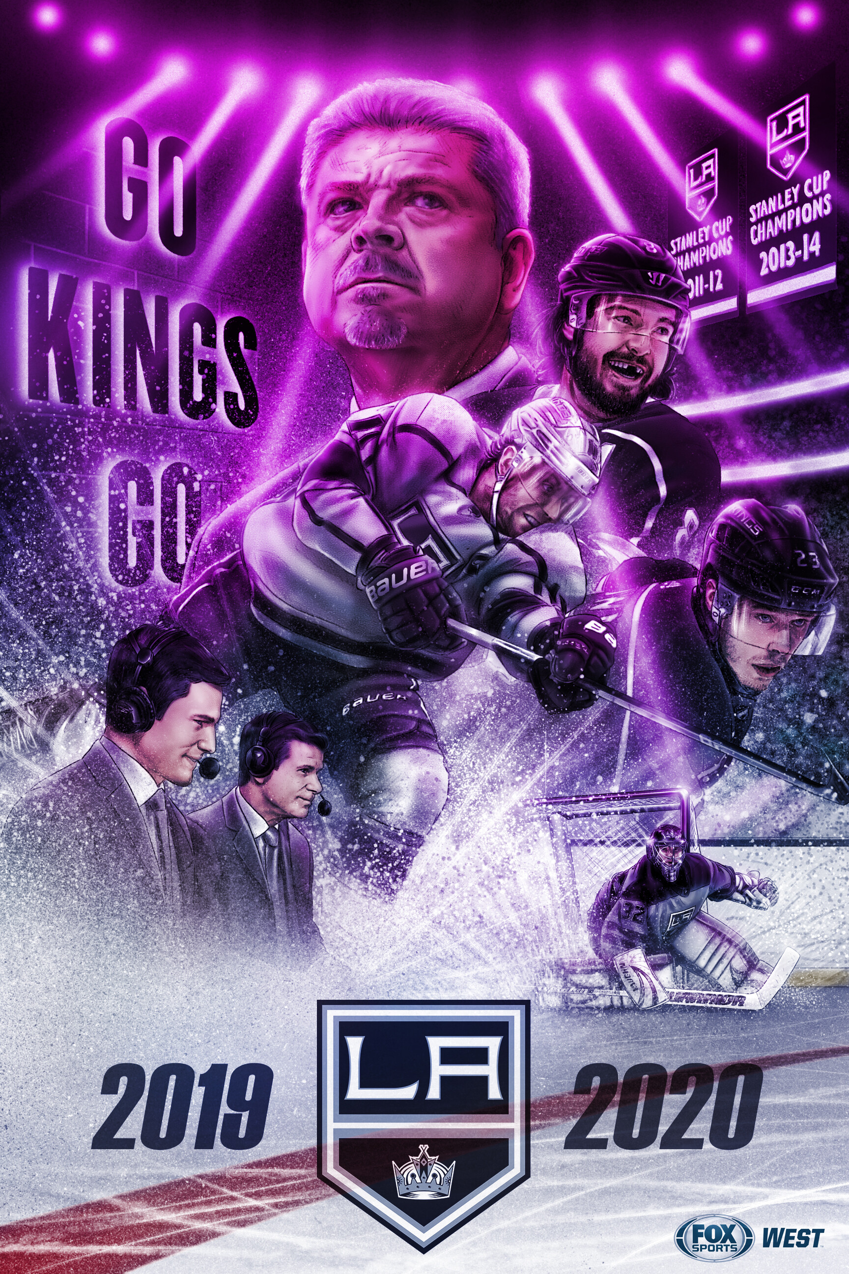 Richard Rios - Los Angeles Kings Poster Art