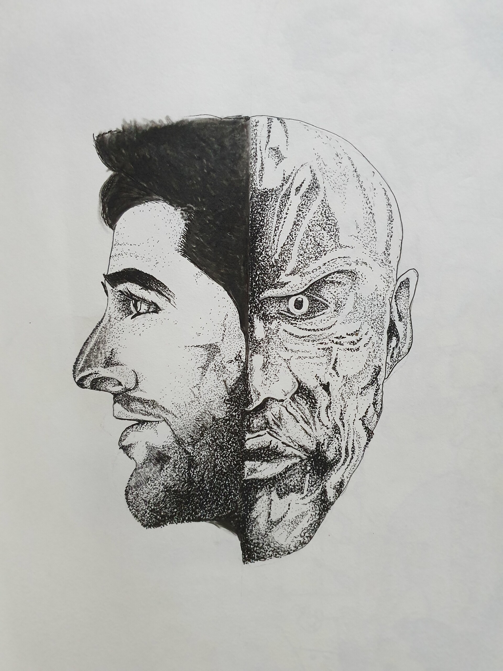 Satan Drawing In Pencil