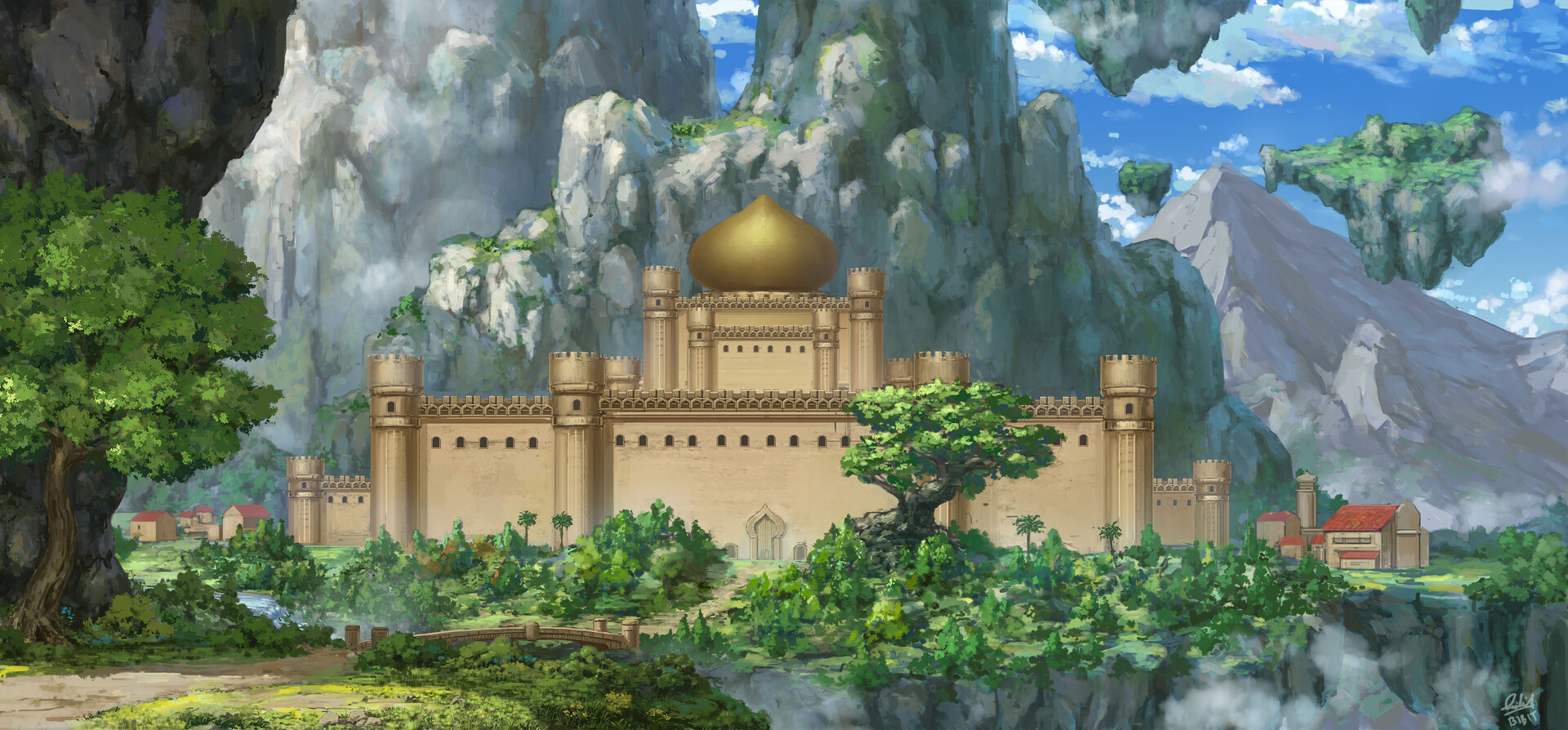 ArtStation - fantasy kingdom commission