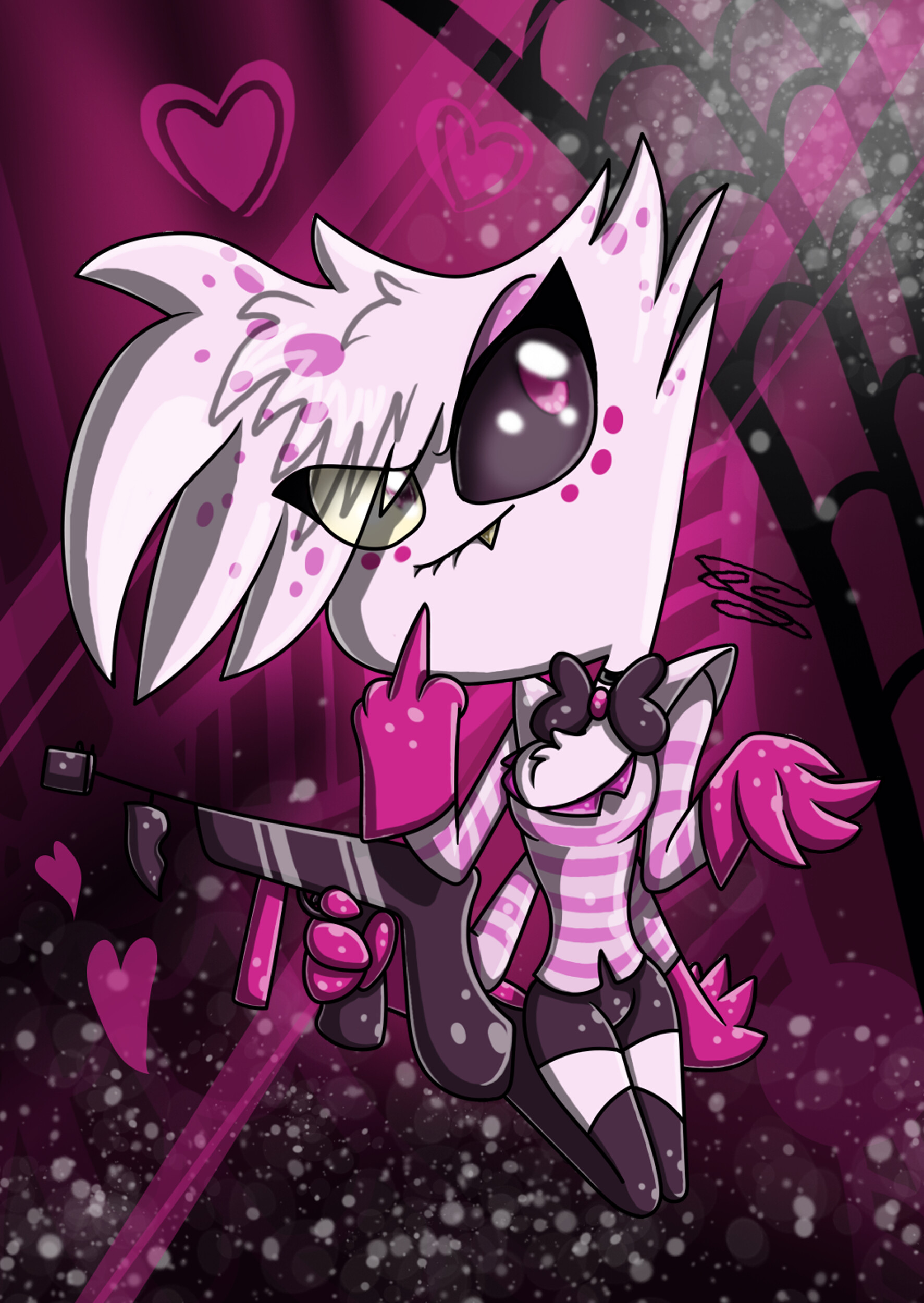 ArtStation - [FAN-ART|HAZBIN HOTEL] Chibi Angel Dust~