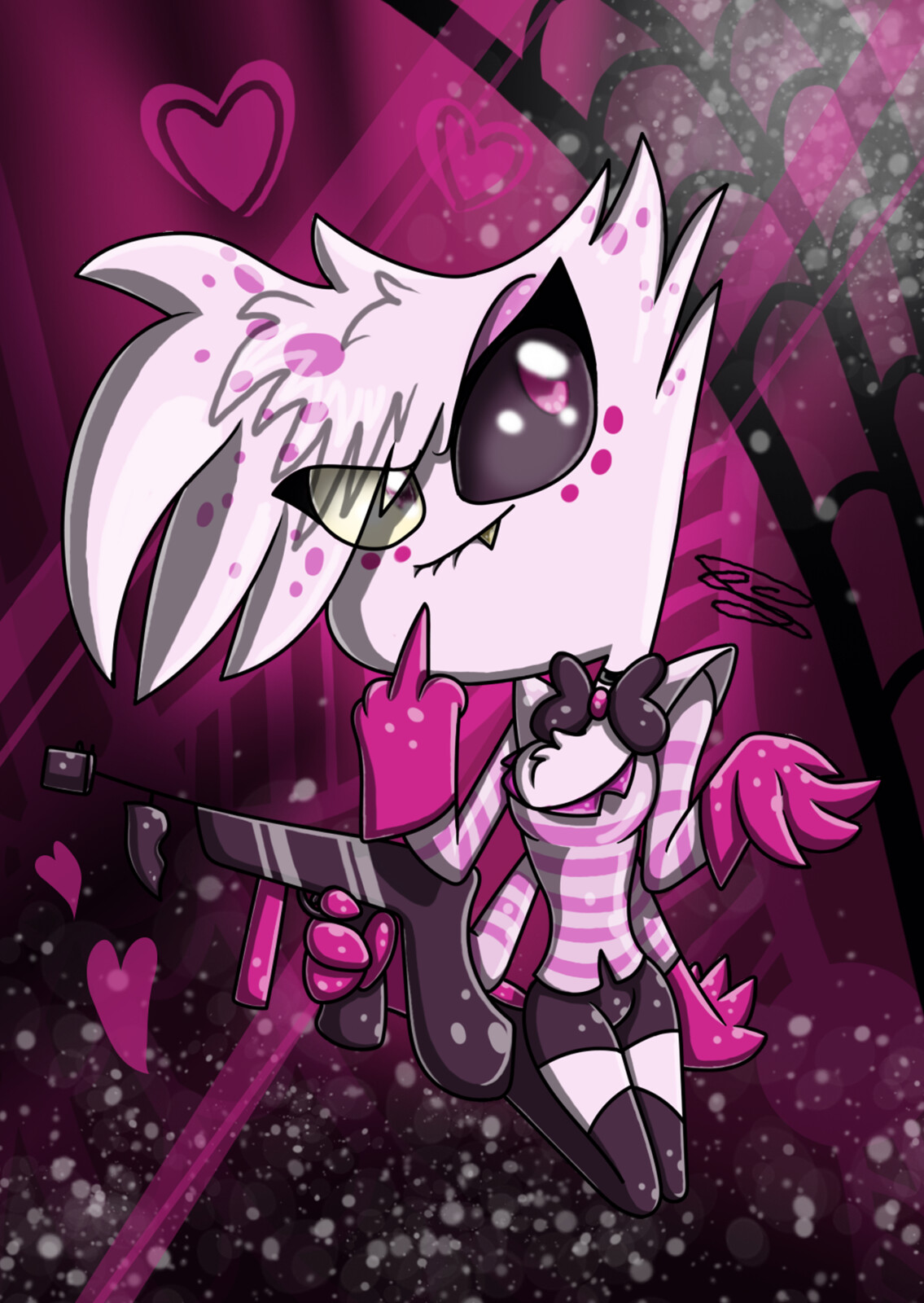 Angel Dust Hazbin Hotel Wallpaper Pc Angel Dust Hazbin Hotel Wallpaper Pc