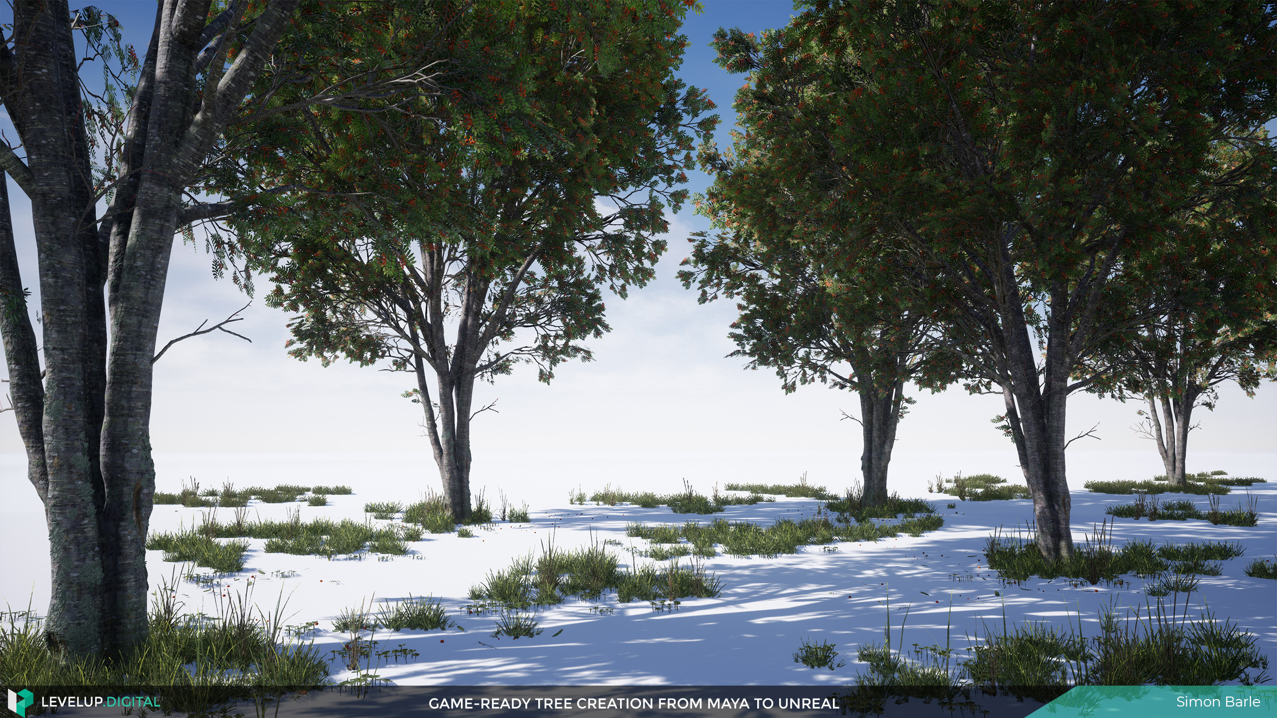 Levelup.Digital - Game Ready Tree Creation From Maya to Unreal | Simon Barle