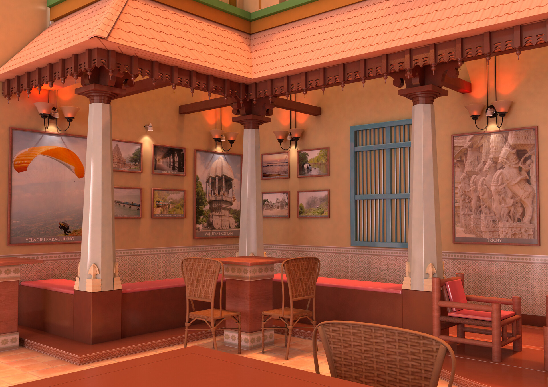 ArtStation - Tamil Nadu Tourism Stall Design