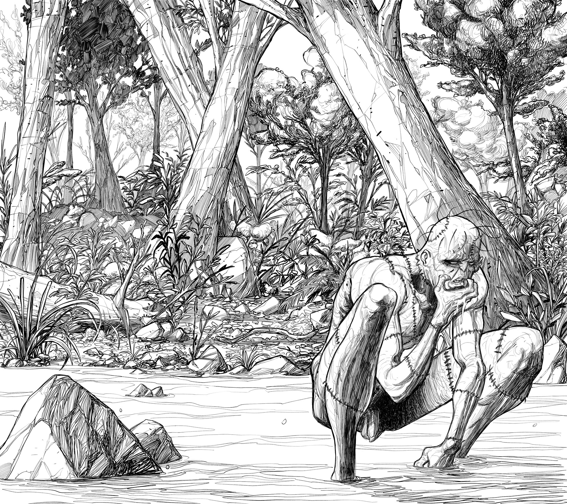 ArtStation - Frankenstein monster