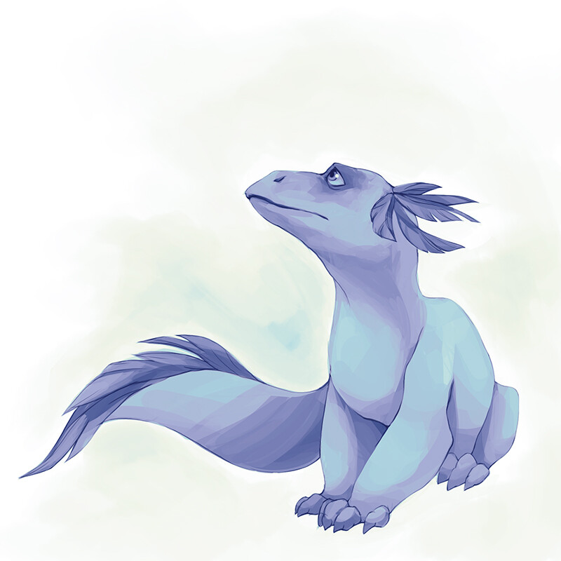 Laura Ambrosiano - Blue Axolotl Dragon