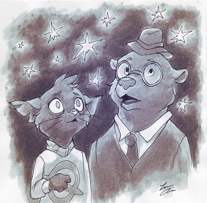 ArtStation - Night in the Woods - Constellations - Inktober