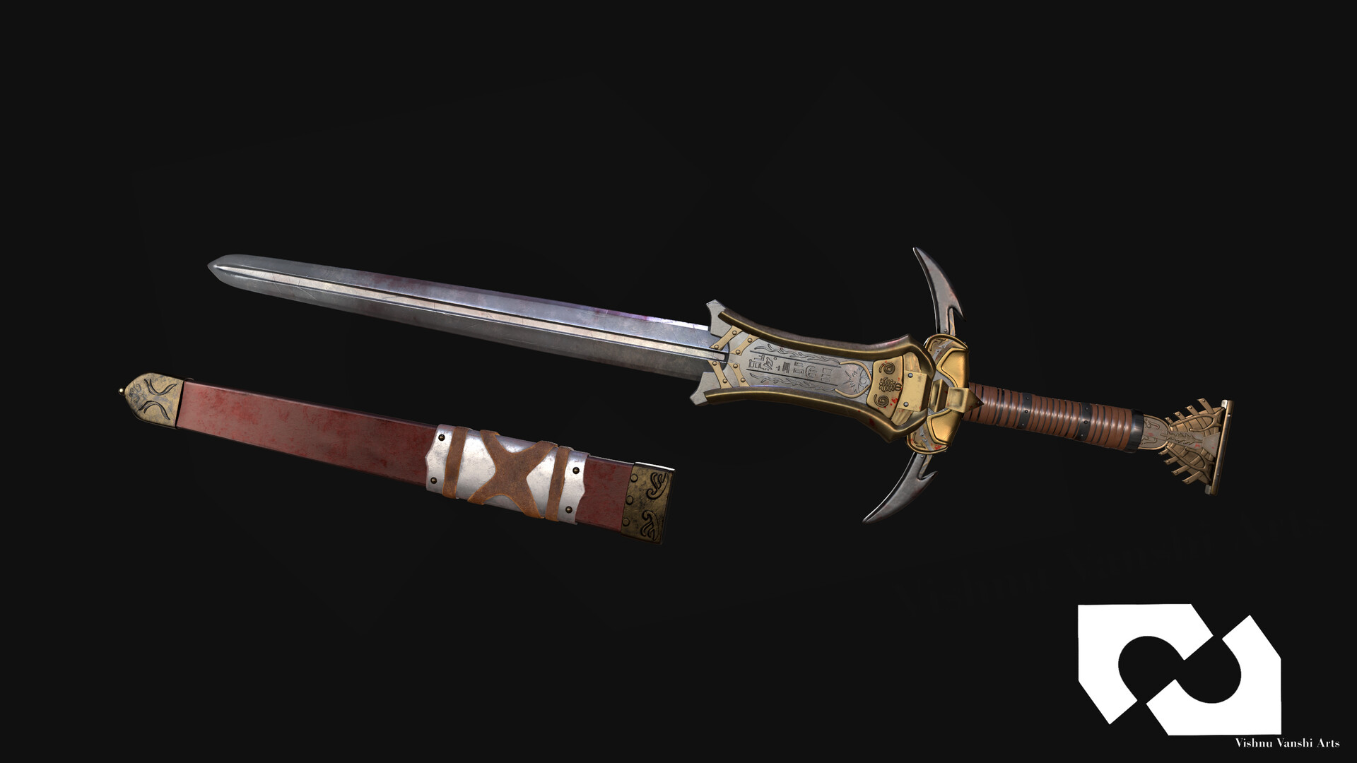 ArtStation - Banshee Blade with PBR maps { Game Assest}