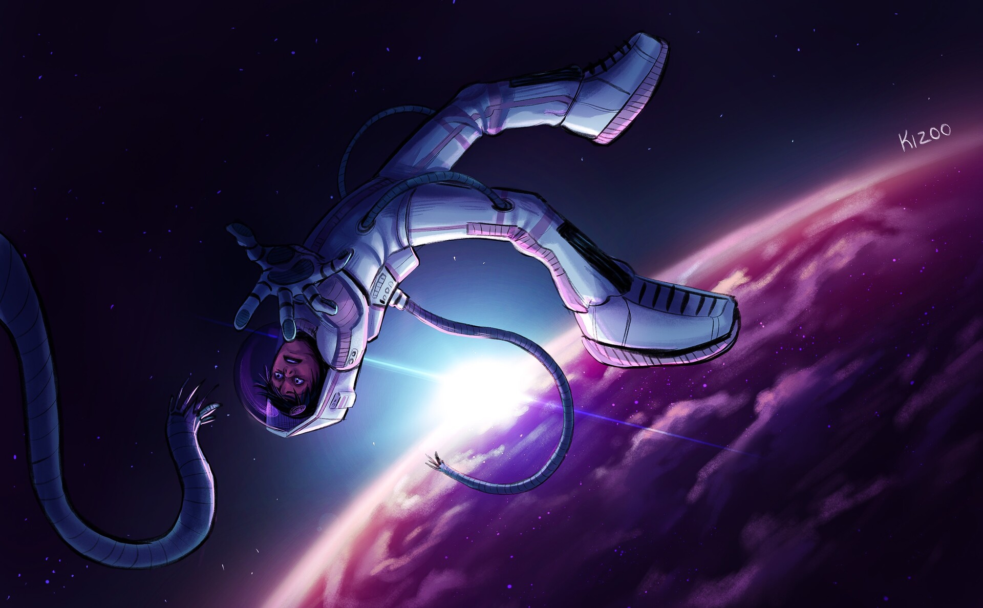 ArtStation - Floating in space
