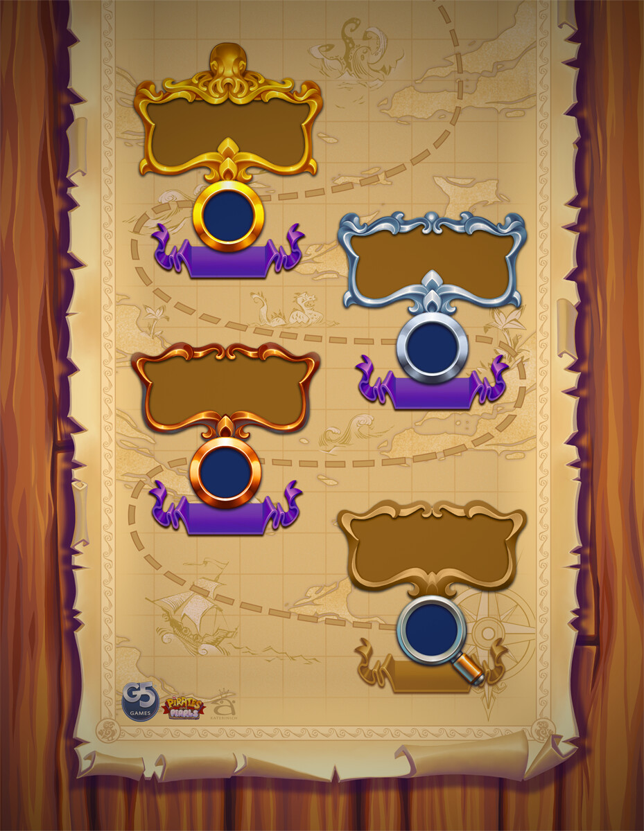 ArtStation - Pirate's map