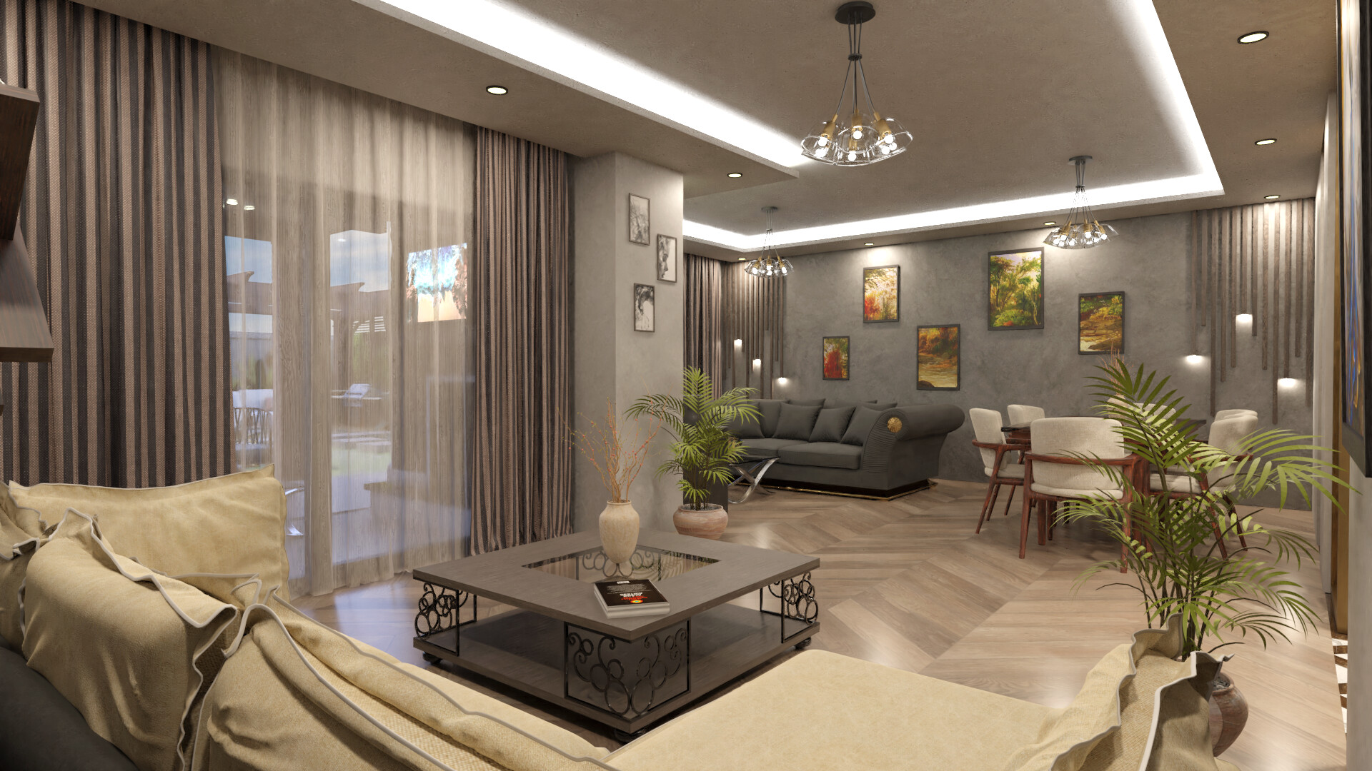 Raymond Gabriel - Villa Interior design - Backyard and roof