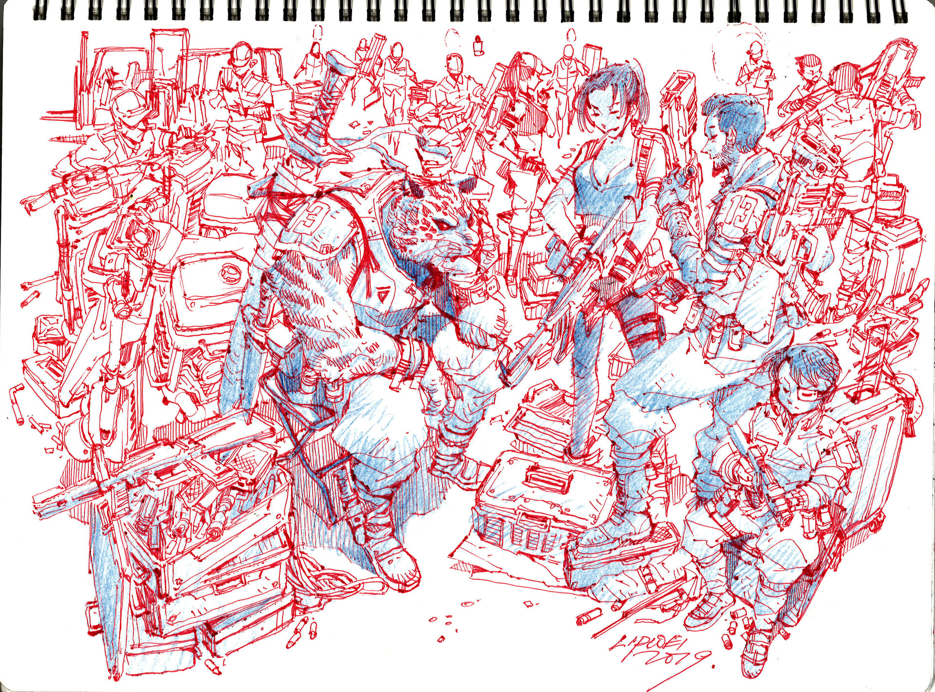 ArtStation - Random Sketch #02: Waiting