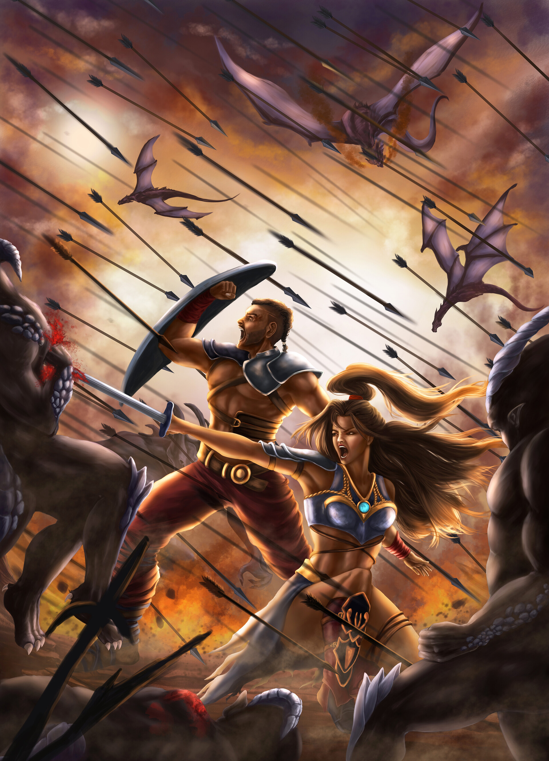 ArtStation - Conquer hell together