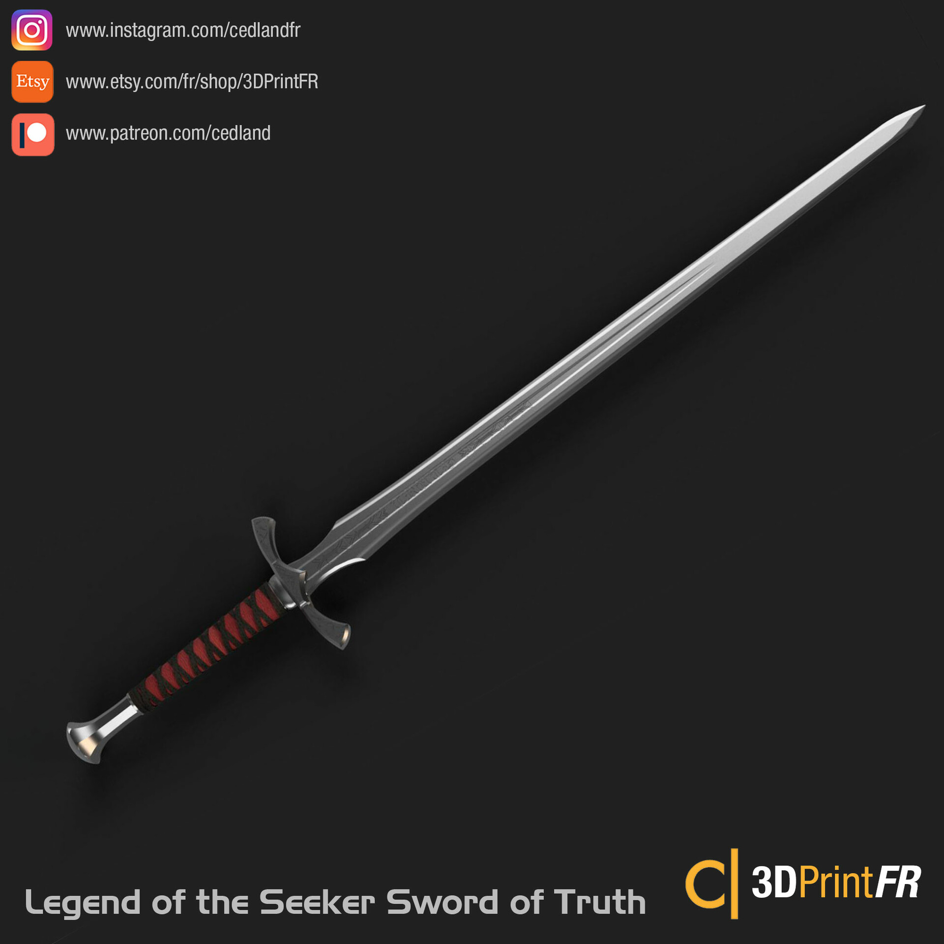 ArtStation - Legend of the Seeker Sword of Truth Fanart for Cosplay Props.