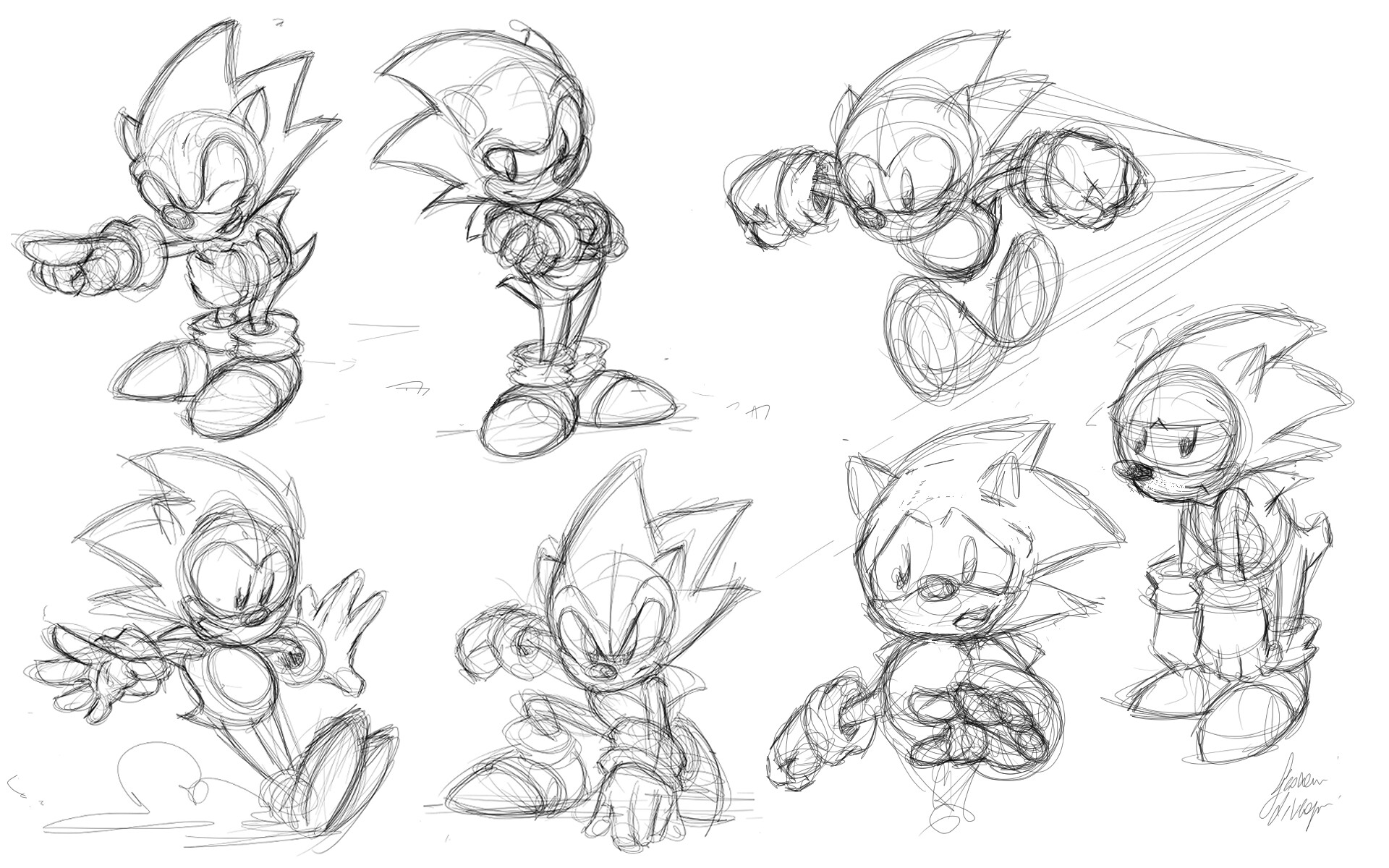 how to draw sonic and classic sonic