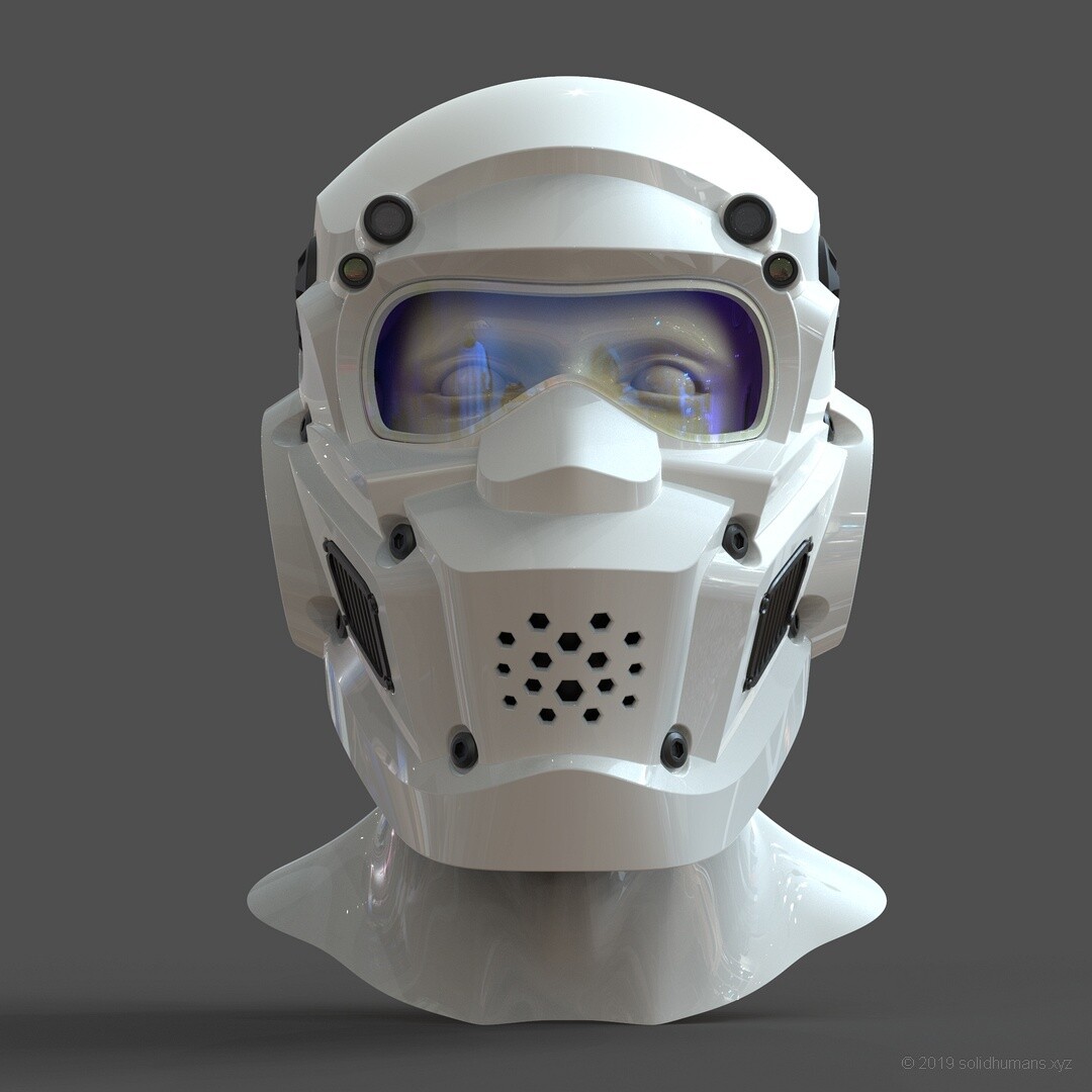 Aleksandr Sytchenko - CAD-friendly models kit Helmet H1V1 and male head M1P1D0V1head