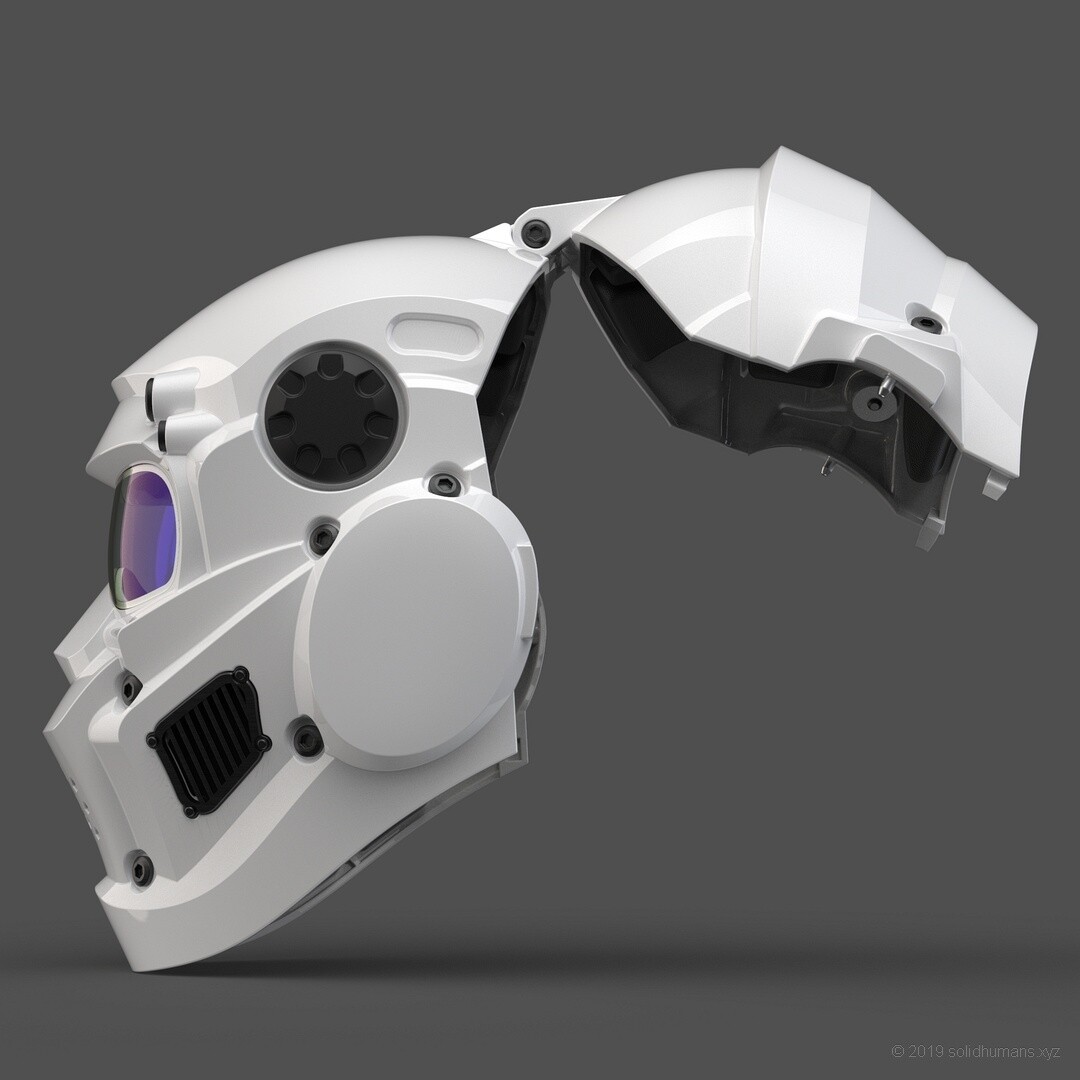 Aleksandr Sytchenko - CAD-friendly models kit Helmet H1V1 and male head ...