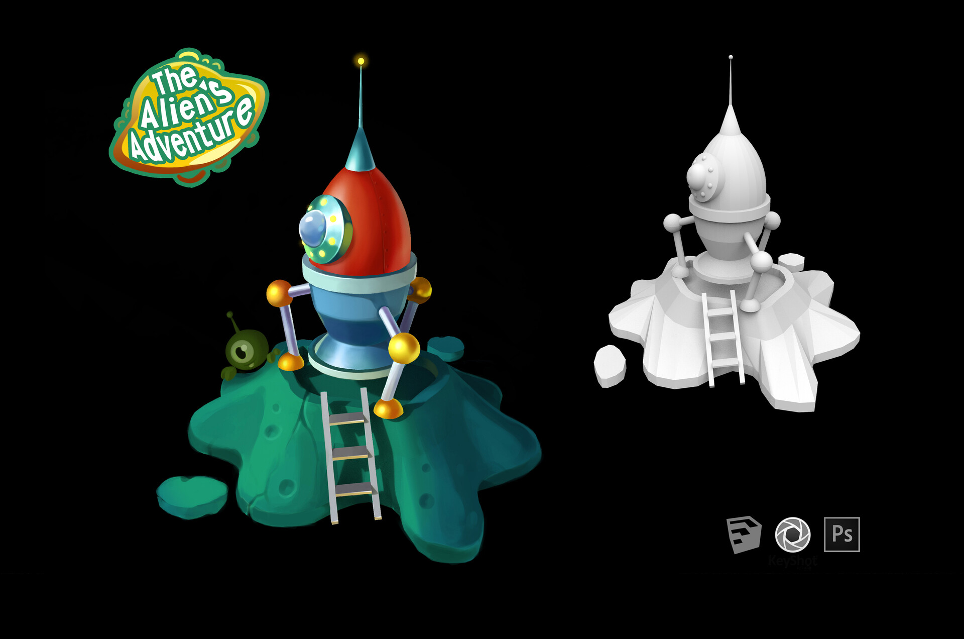 ArtStation - The Alien's rocket