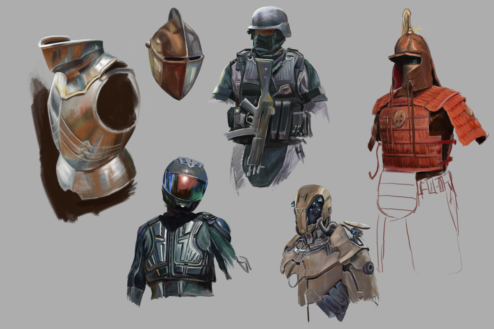 ArtStation - Some armor studies (from photos)