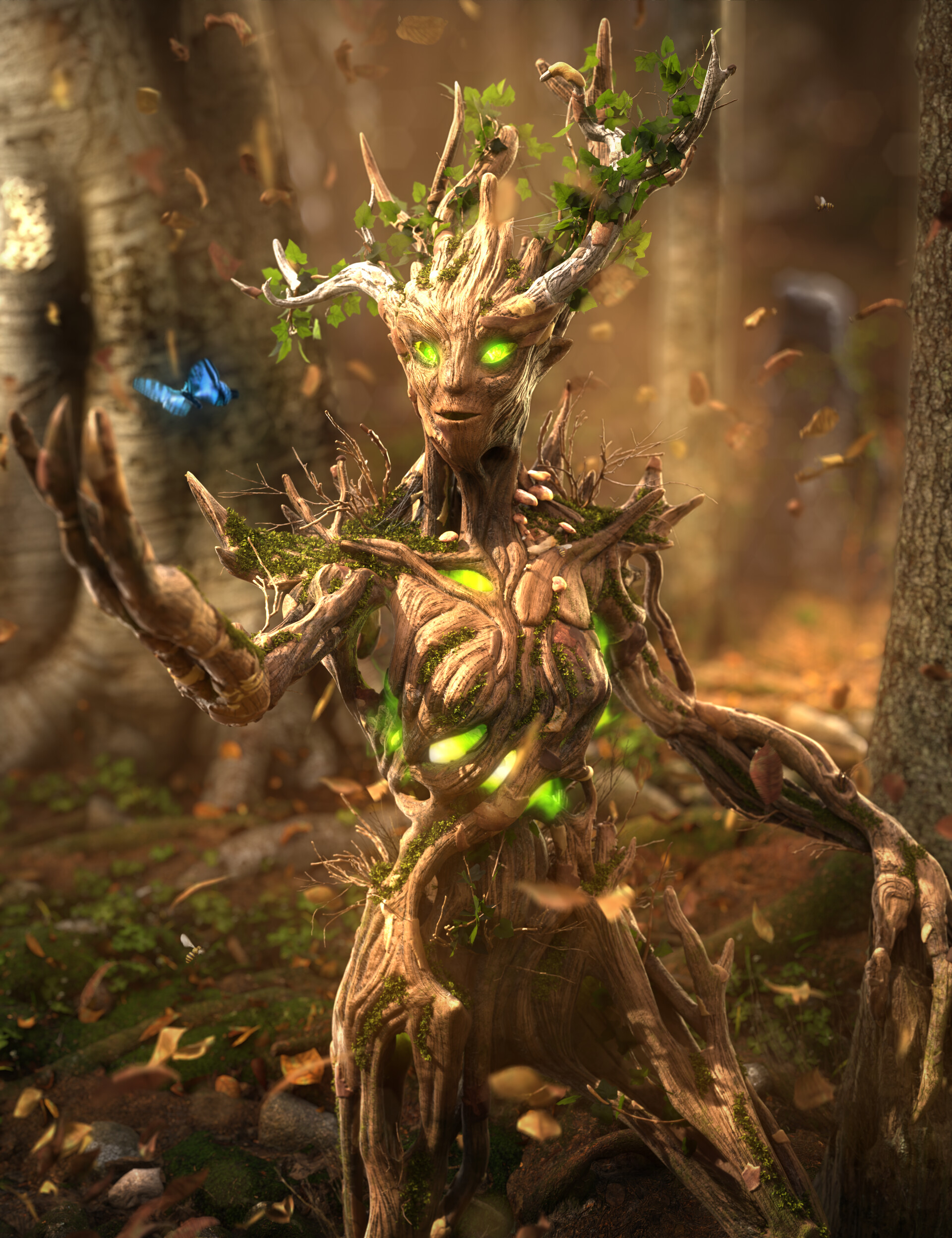 Artstation Skyrim Spriggan Paul Siedler