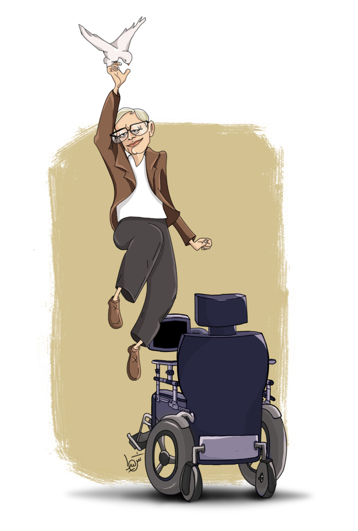 ArtStation - Stephen Hawking